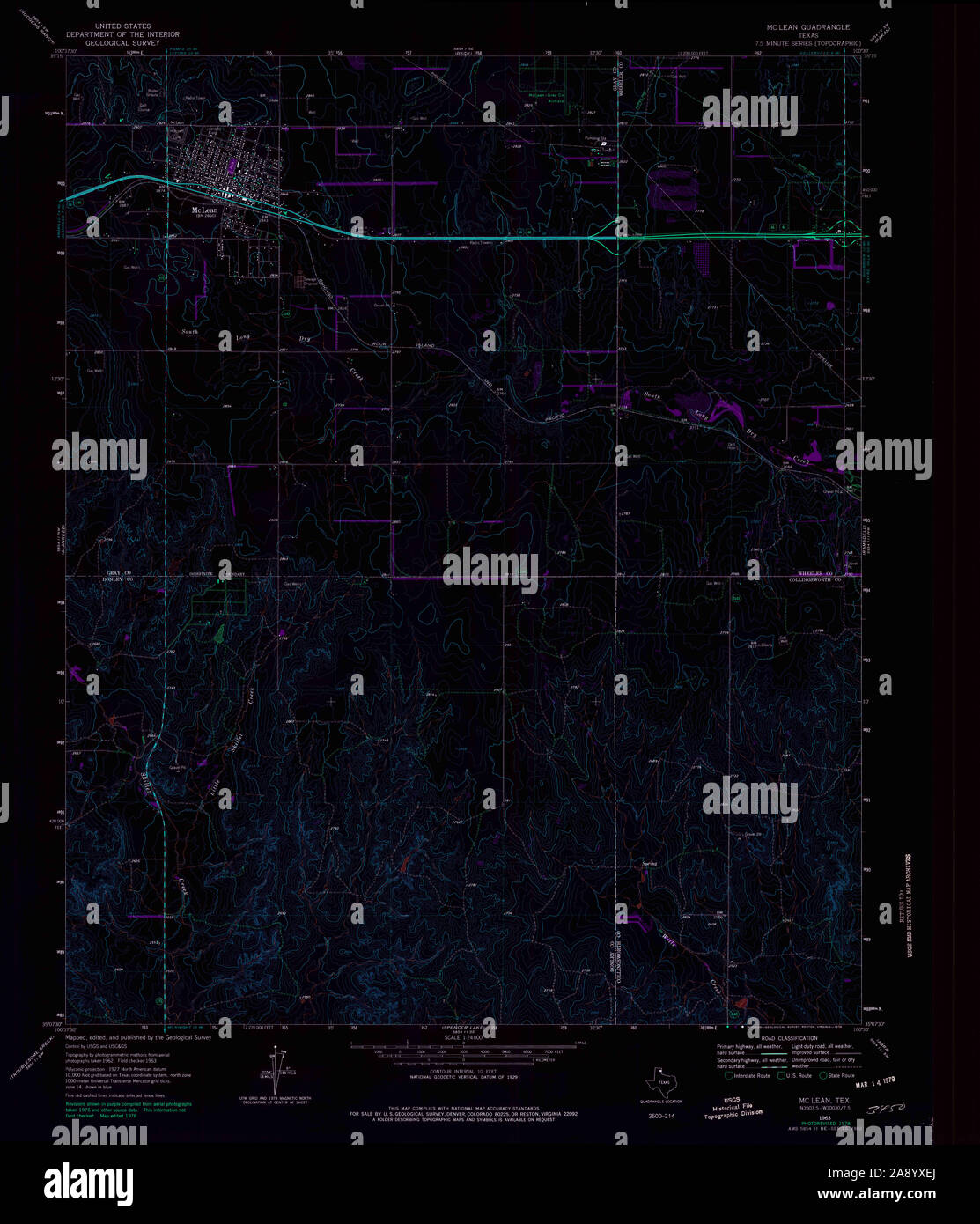 Map of mclean texas hi-res stock photography and images - Alamy