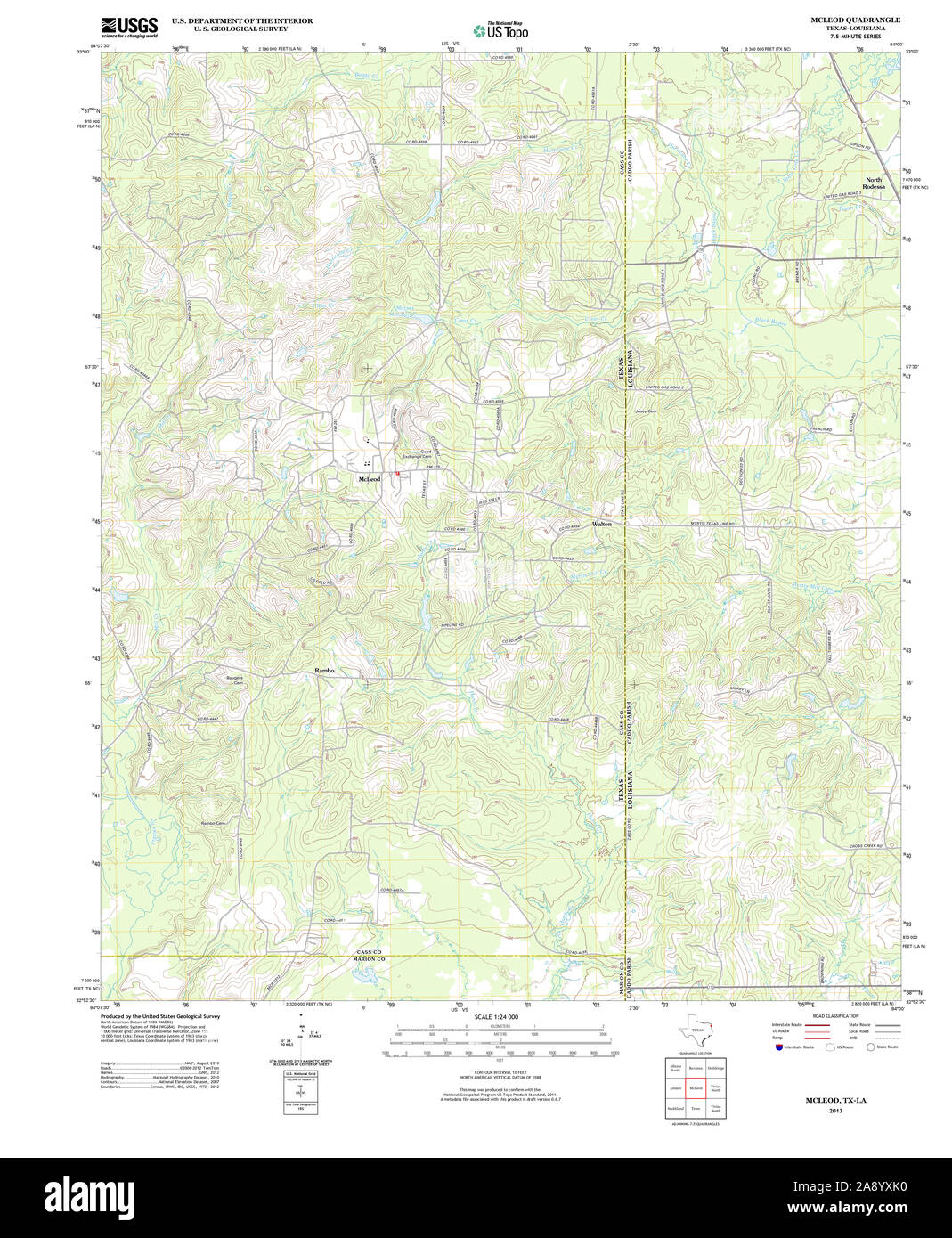 Mcleod map hi-res stock photography and images - Alamy