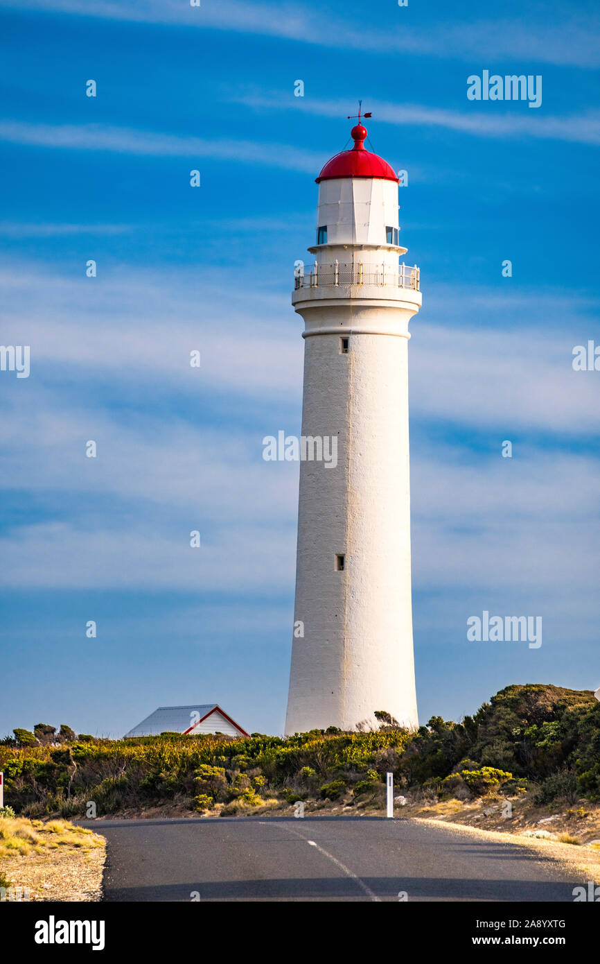 Portland, Victoria, Australia - 12 Oct 19: Cape Nelson lighthouse was ...