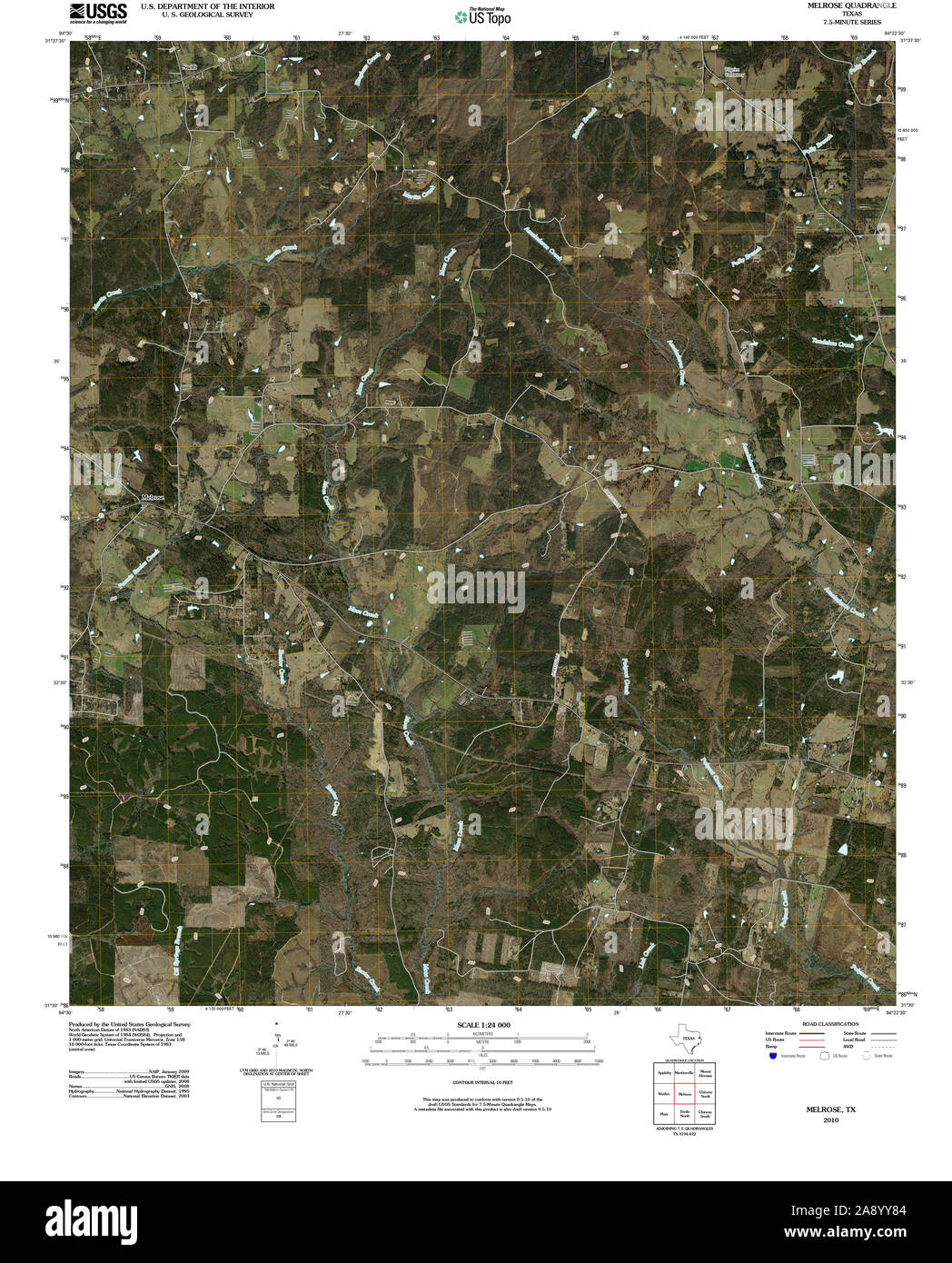 Melrose map Cut Out Stock Images & Pictures - Alamy