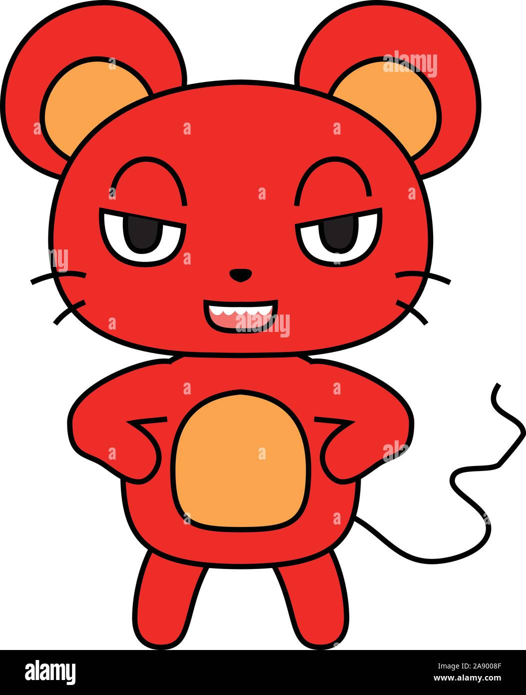 This is a illustration of Character of various Red rat Stock Vector ...