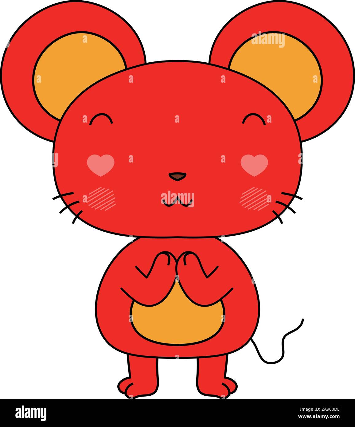 This is a illustration of Cute mouse mascot character Stock Vector ...