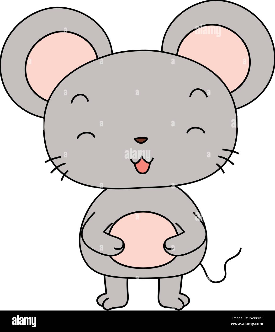 This is a illustration of Cute mouse mascot character Stock Vector ...