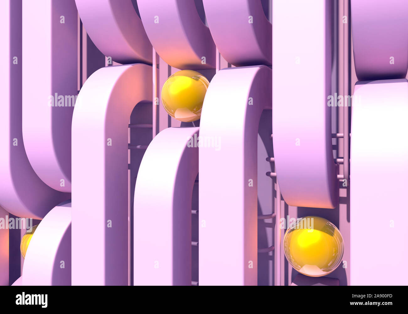3d pipes balls hi-res stock photography and images - Alamy