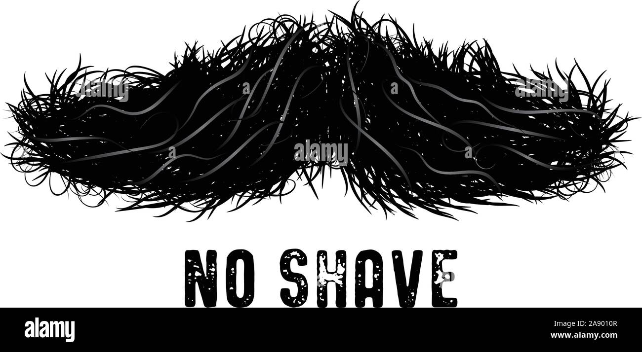 Mustache sign or label as a symbol of masculinity Stock Vector Image ...