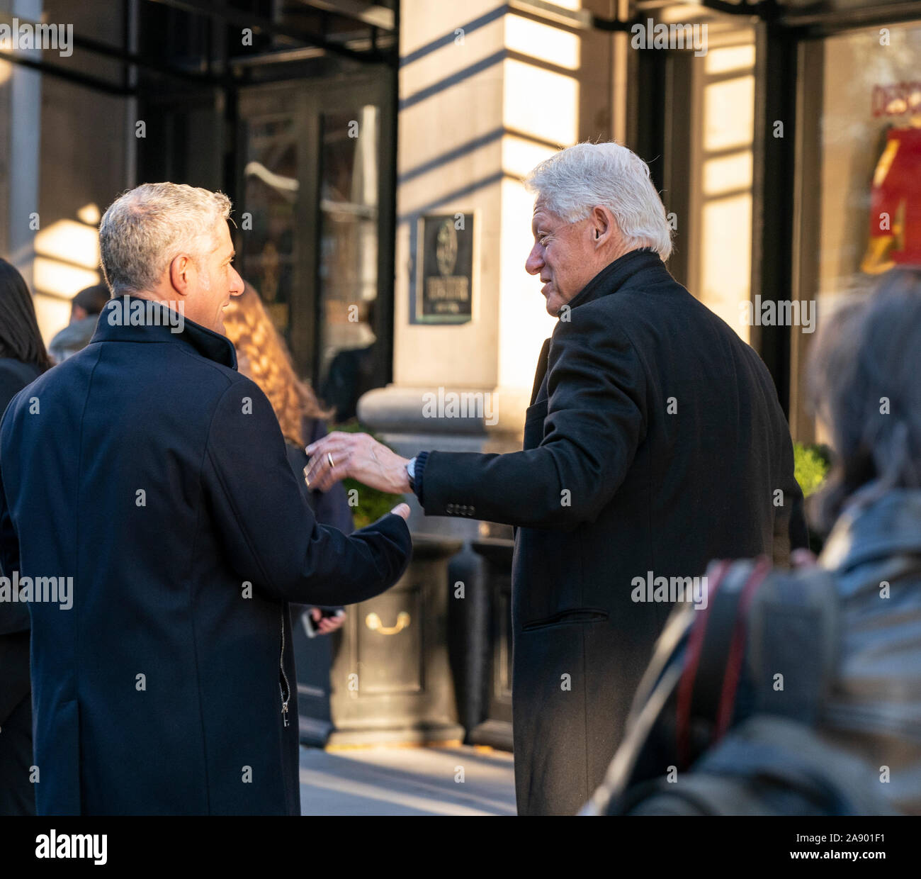 New York, NY - November 11, 2019: Former US President Bill Clinton ...
