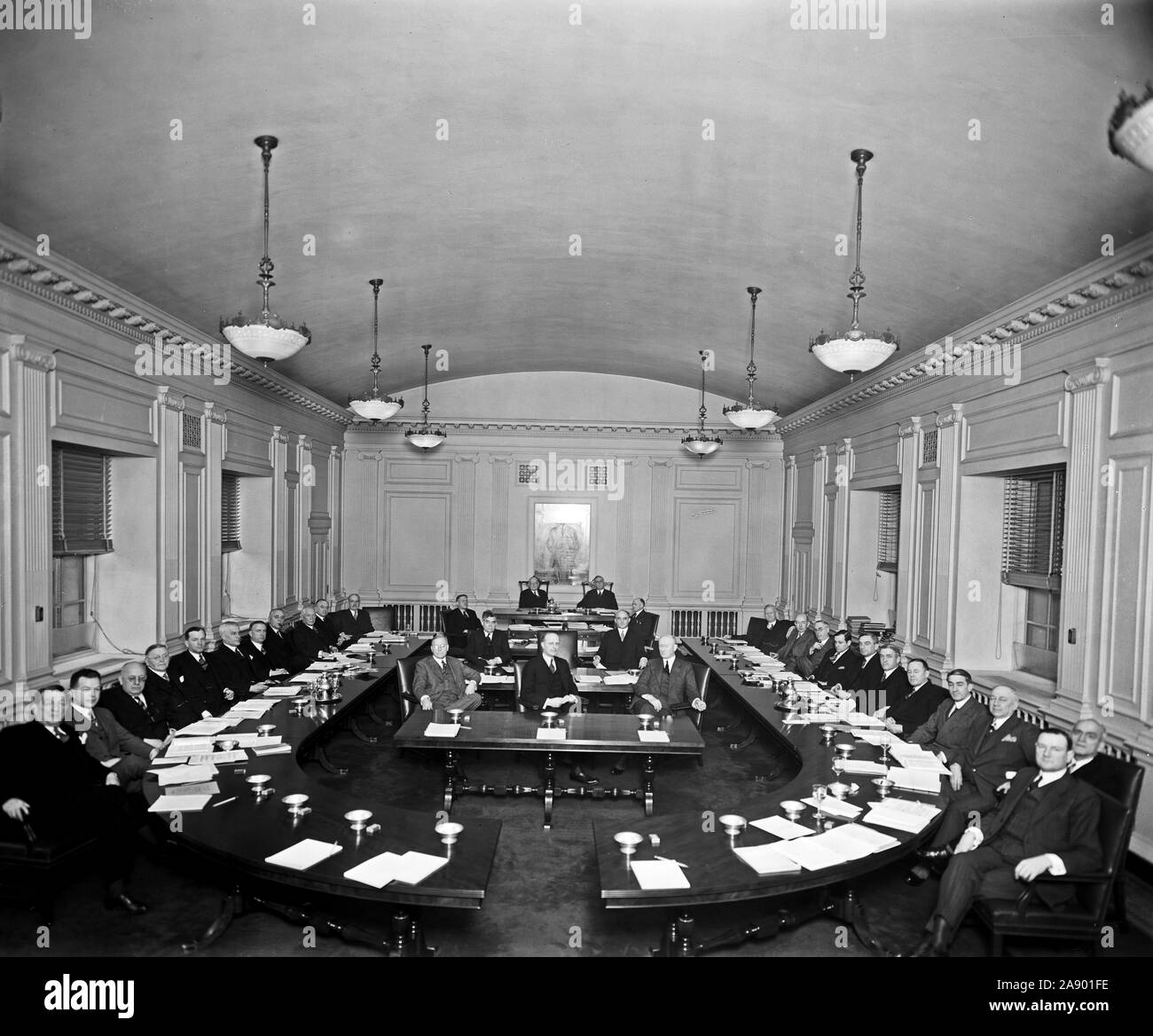 U.S. Chamber of Commerce interior ca. early 1900s Stock Photo - Alamy