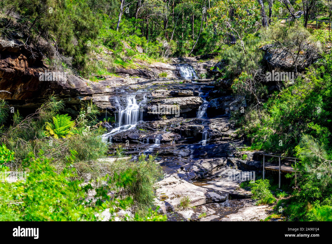 Upper Sheoak Falls, next to Swallow Cave in Victoria, Australia Stock ...
