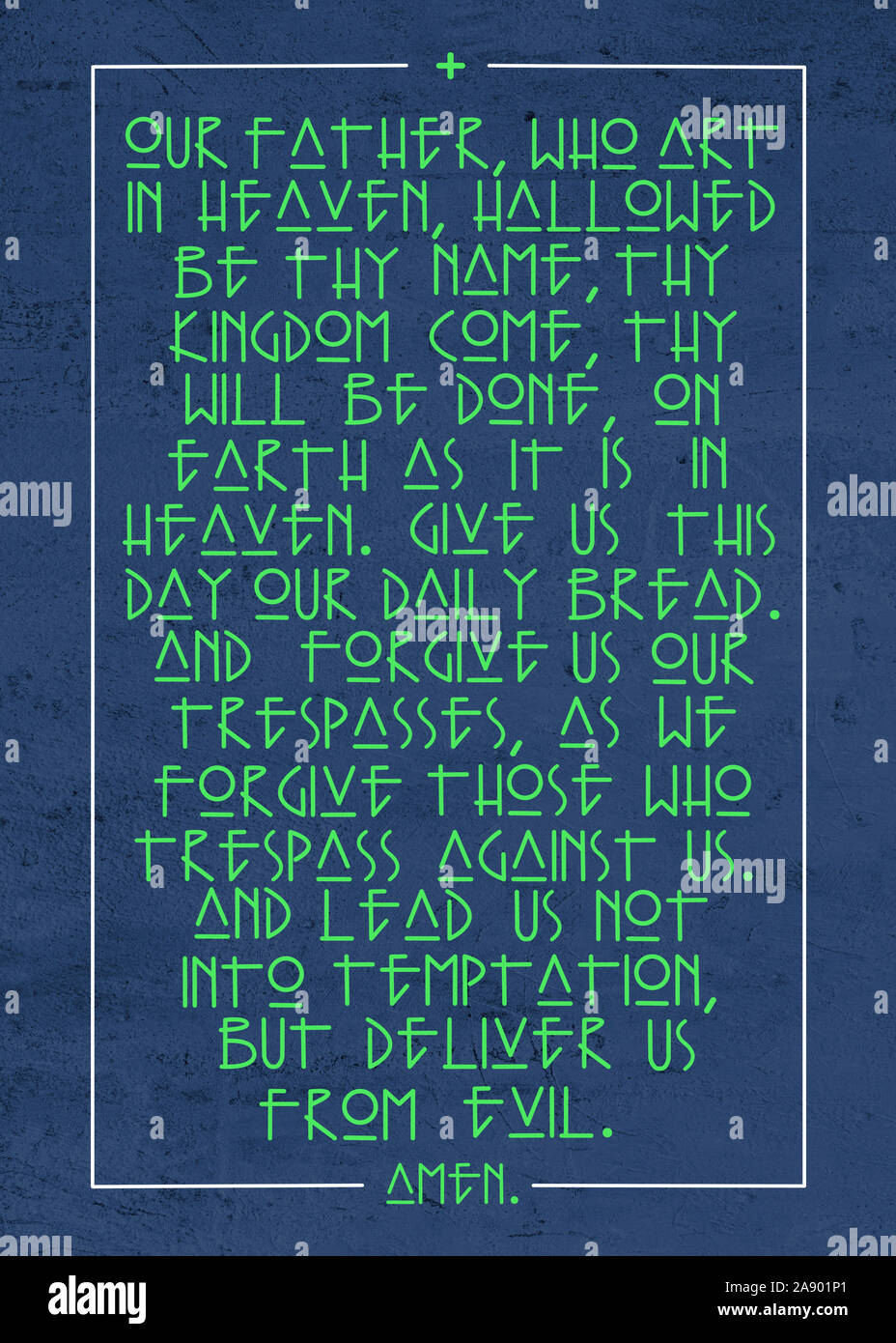 Digital illustration or drawing of Our Father Christian prayer Stock ...