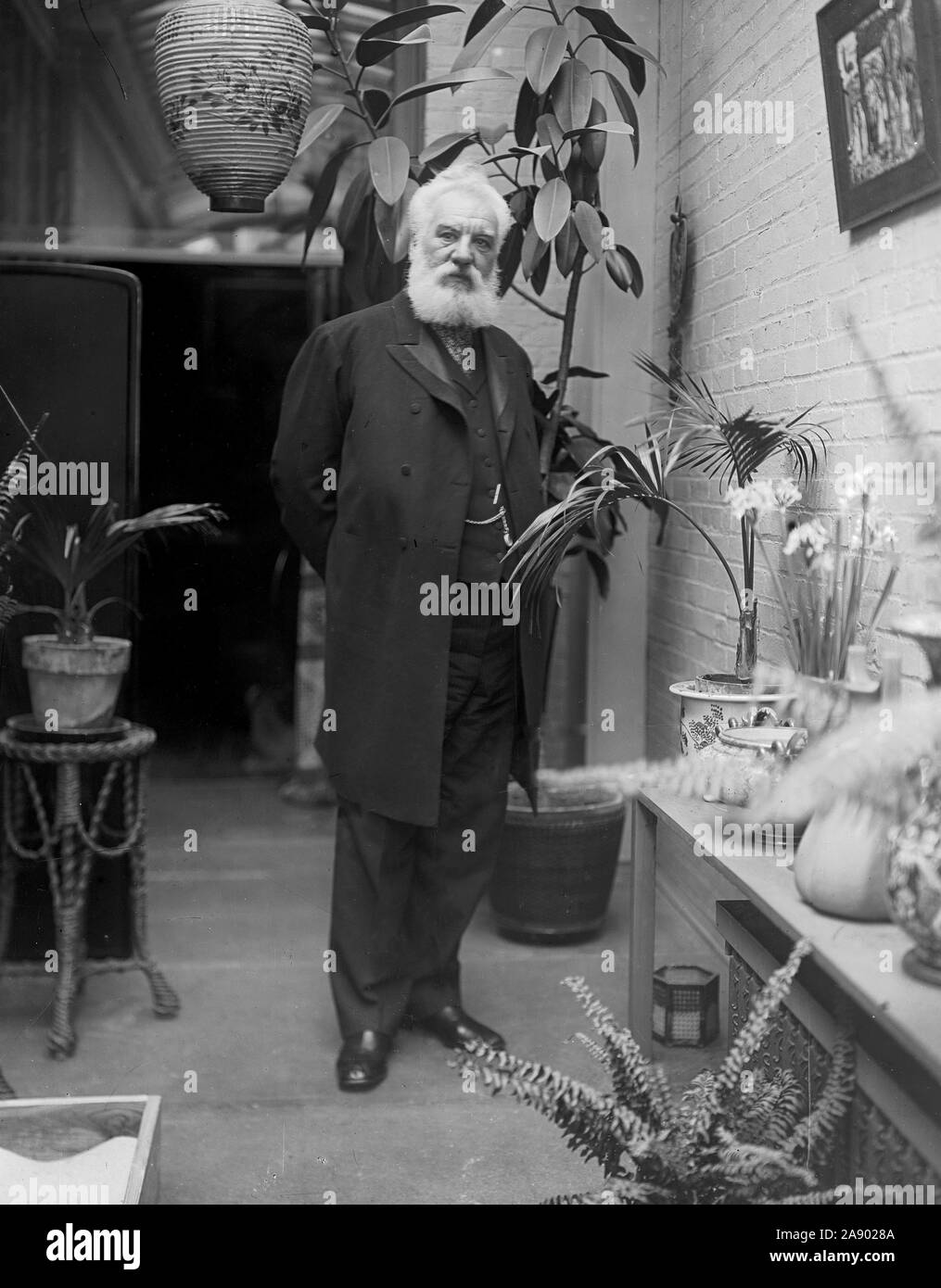 Alexander Graham Bell, inventor of the Telephone ca. 1905-1922 Stock ...