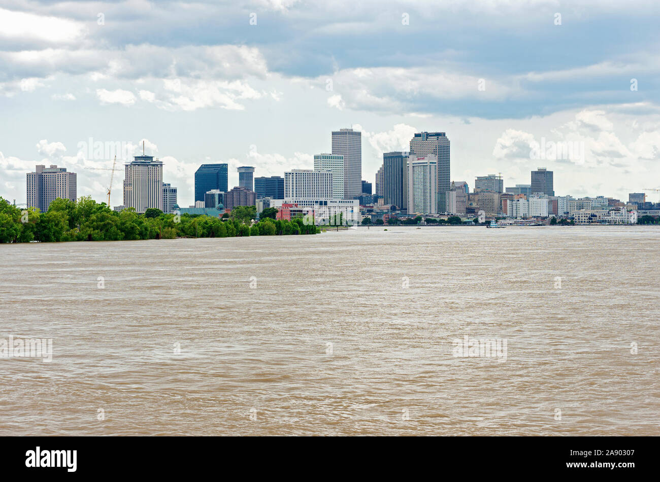 New Orleans, Louisiana/USA - June 14, 2019: Downtown skyline and ...