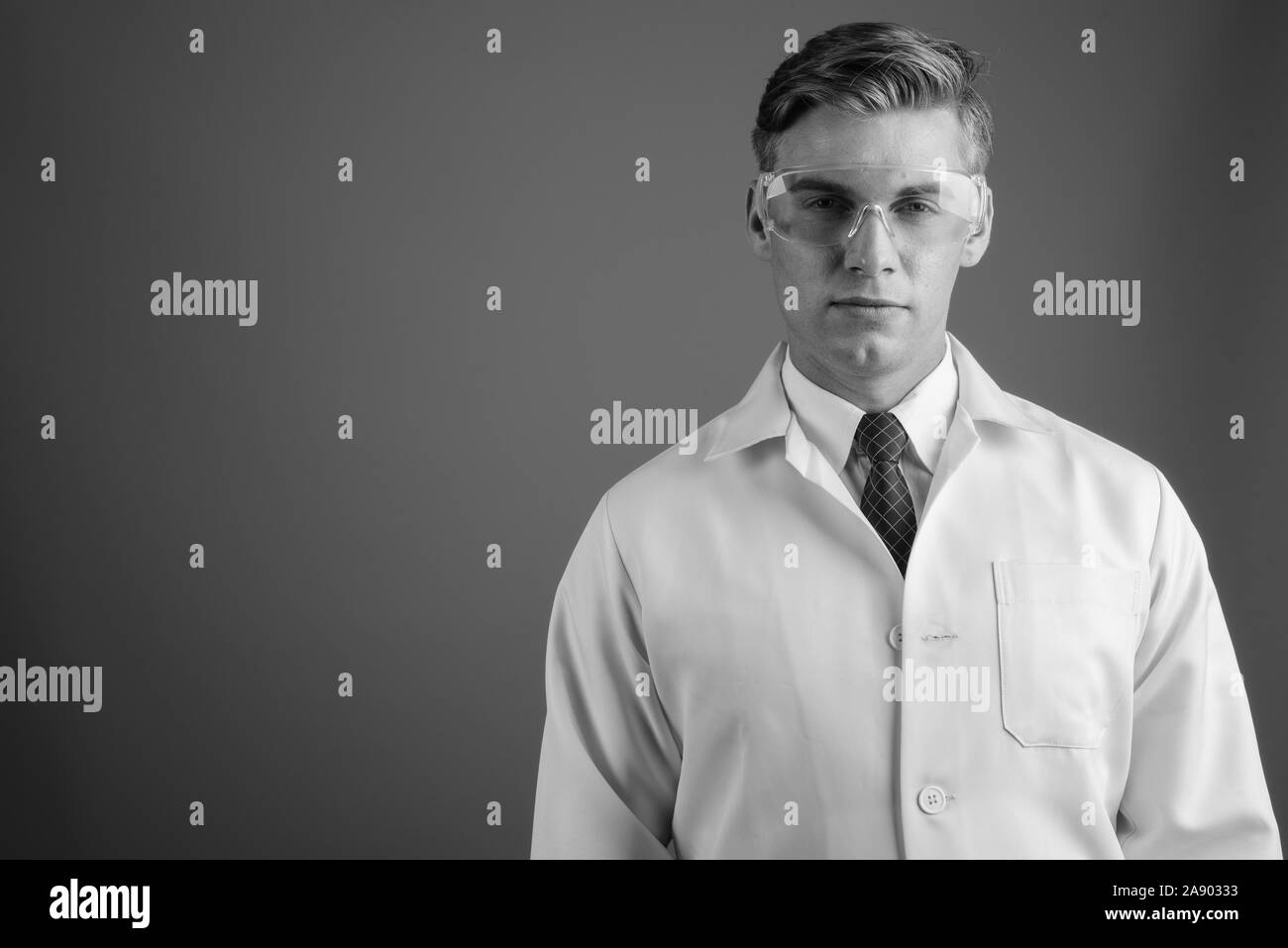 Black male scientist in face hi-res stock photography and images - Alamy