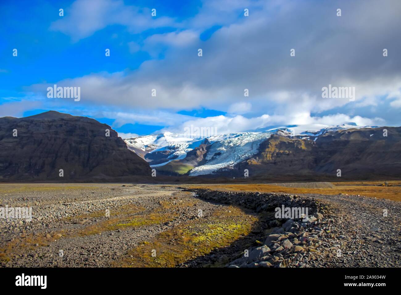 Skeidararsandur glacier in souther Iceland Stock Photo - Alamy
