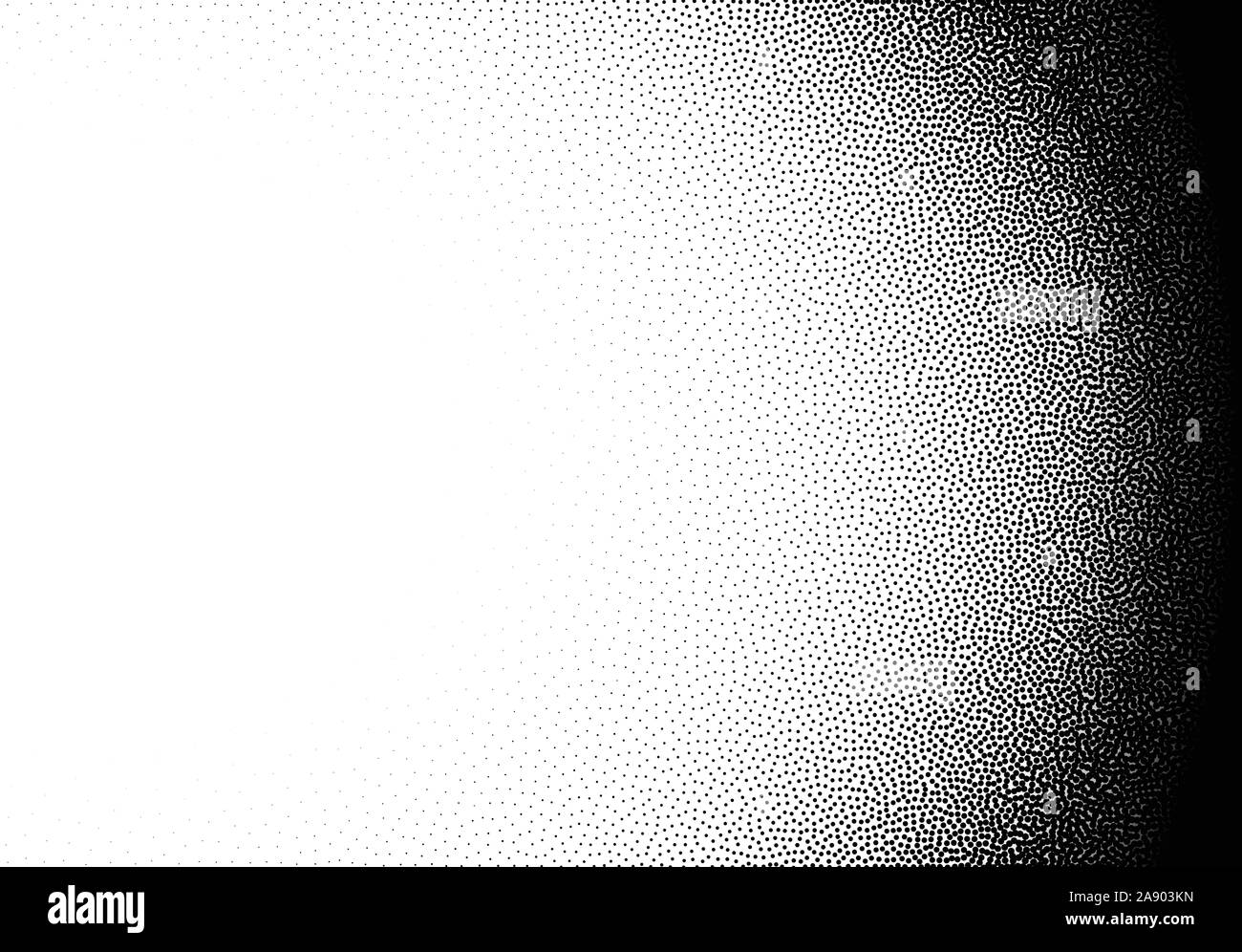 Dotwork gradient background, black and white scattered stipple dots ...