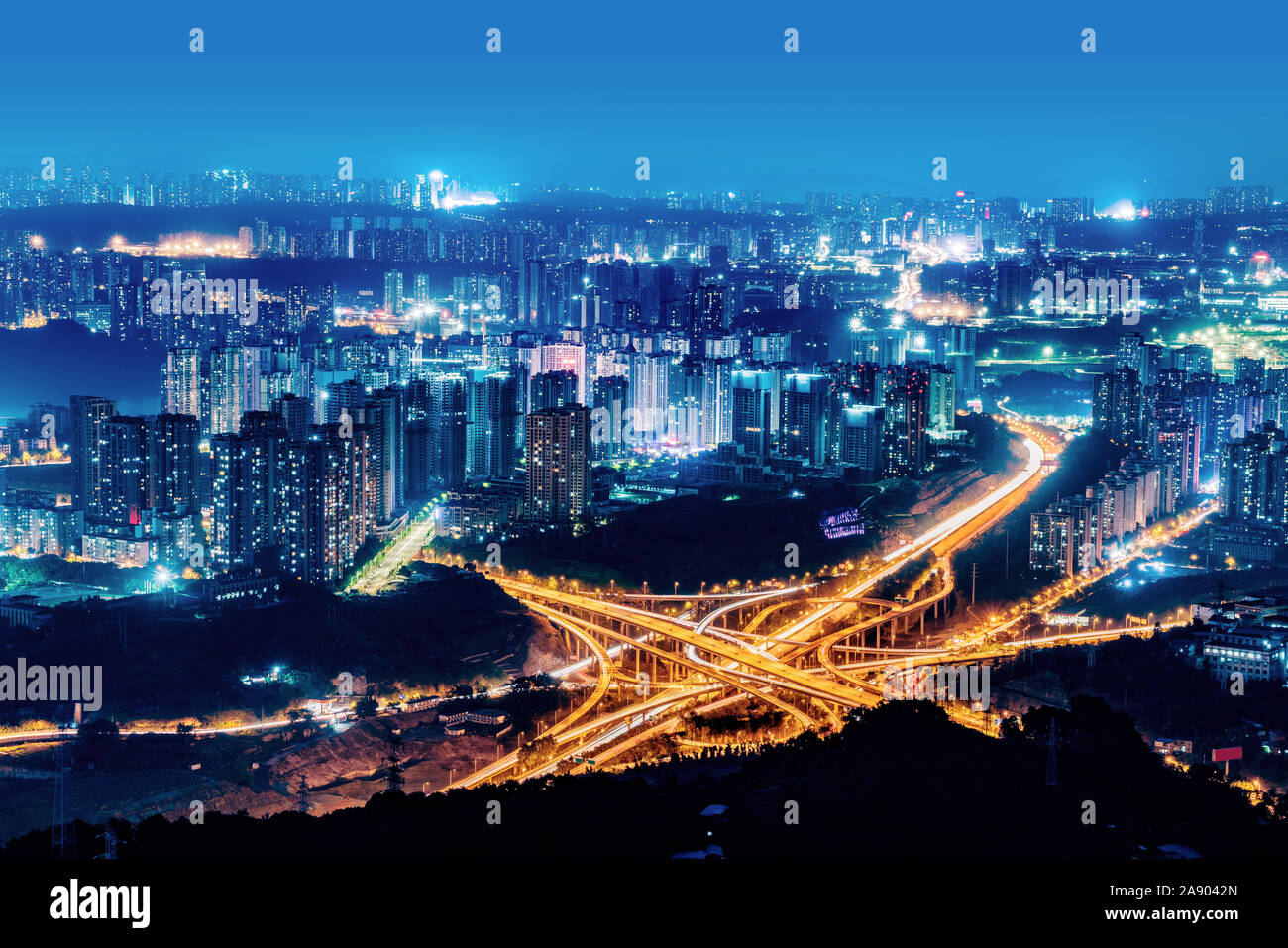 Complicated road junction hi-res stock photography and images - Alamy