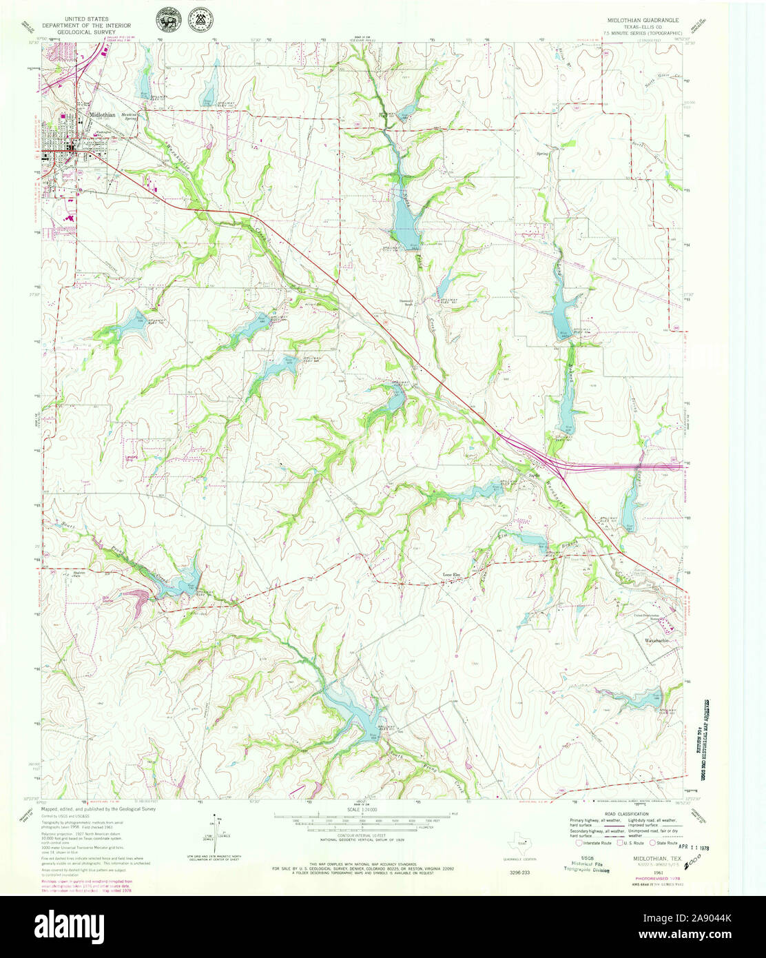 Map of midlothian texas hi-res stock photography and images - Alamy