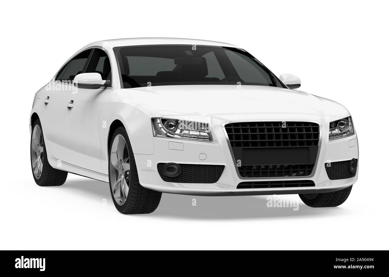 Sedan Car Isolated Stock Photo - Alamy