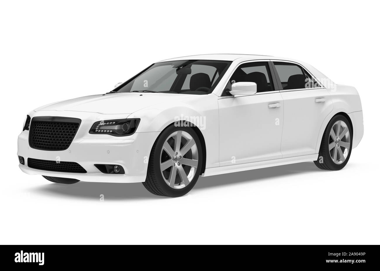 Sedan Car Isolated Stock Photo - Alamy