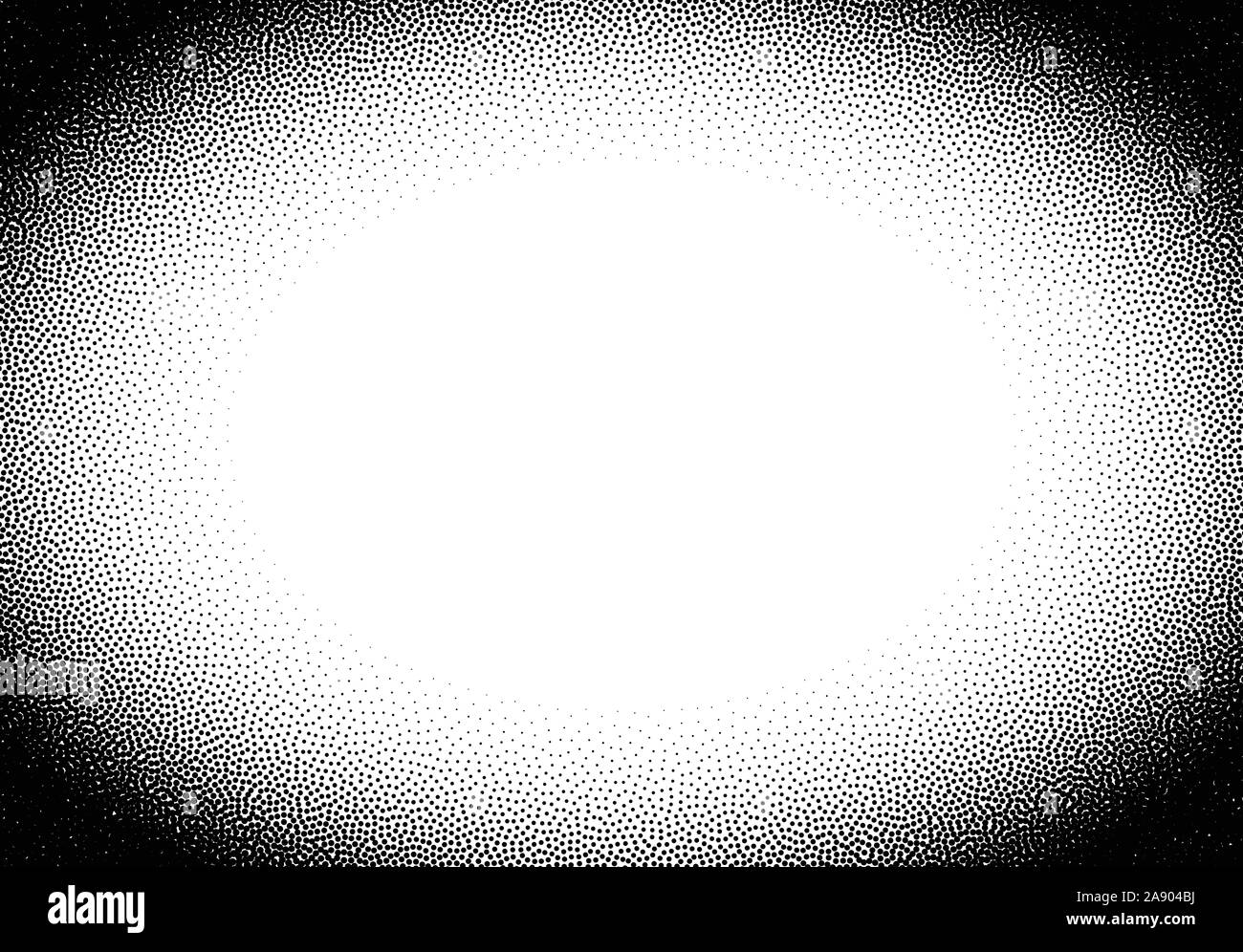 Dotwork gradient background, black and white scattered stipple dots ...