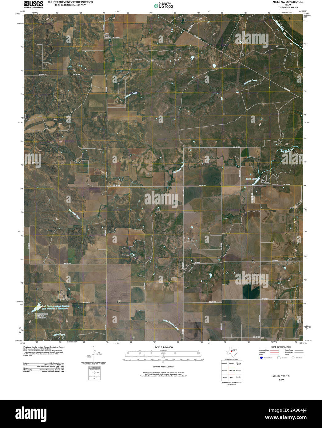 Map of miles texas hi-res stock photography and images - Alamy