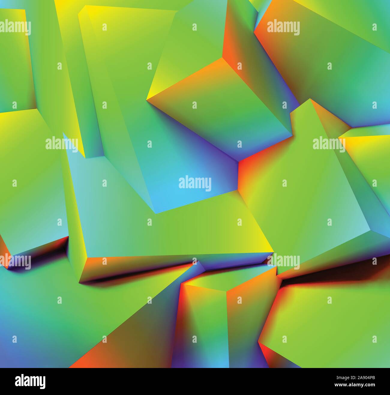 Abstract geometric background with overlapping cubes Stock Vector Image ...