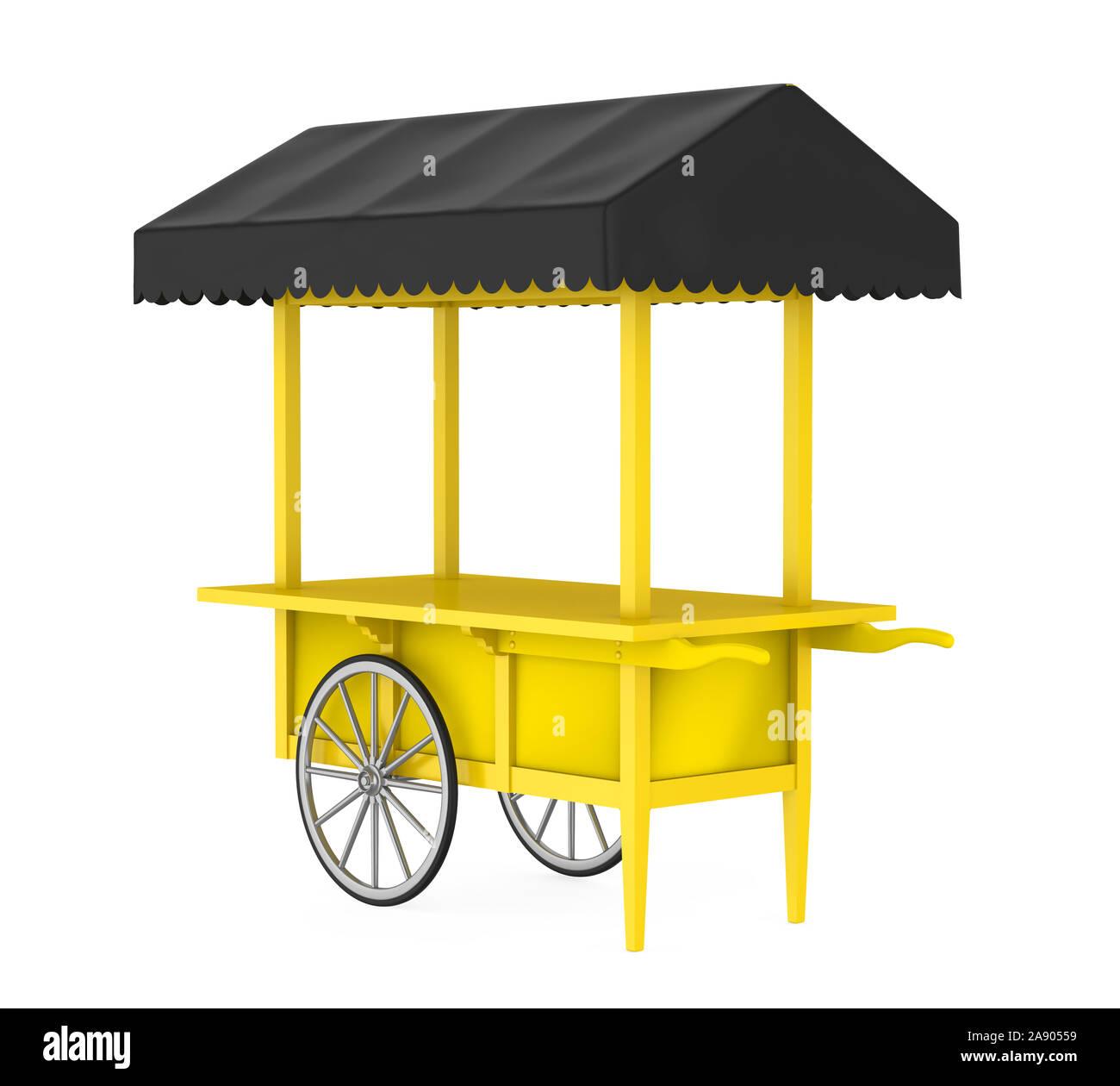 Food Cart Isolated Stock Photo - Alamy