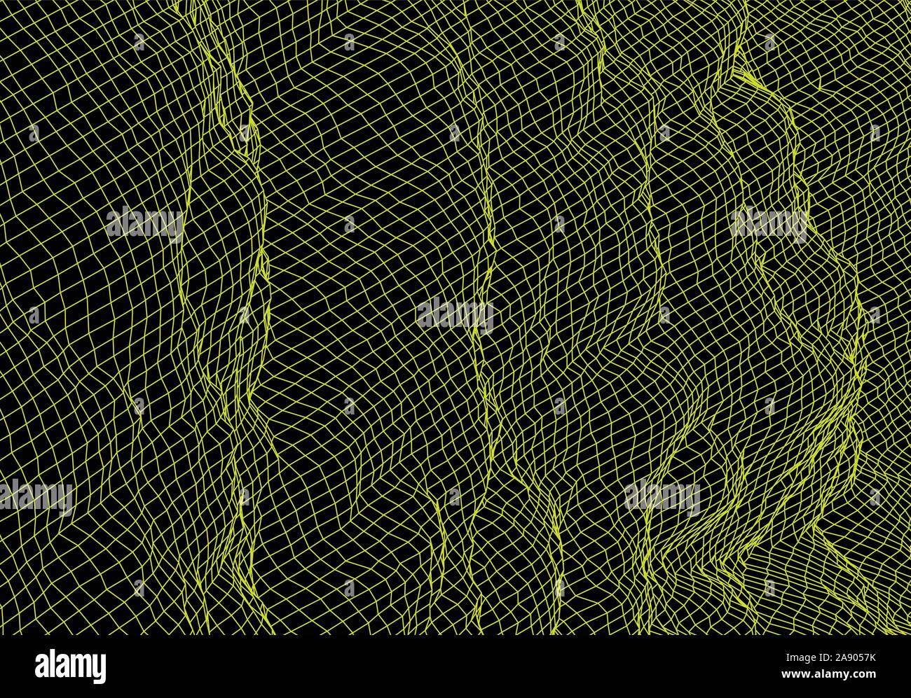 Digital landscape with mountains made of line grid Stock Vector Image ...