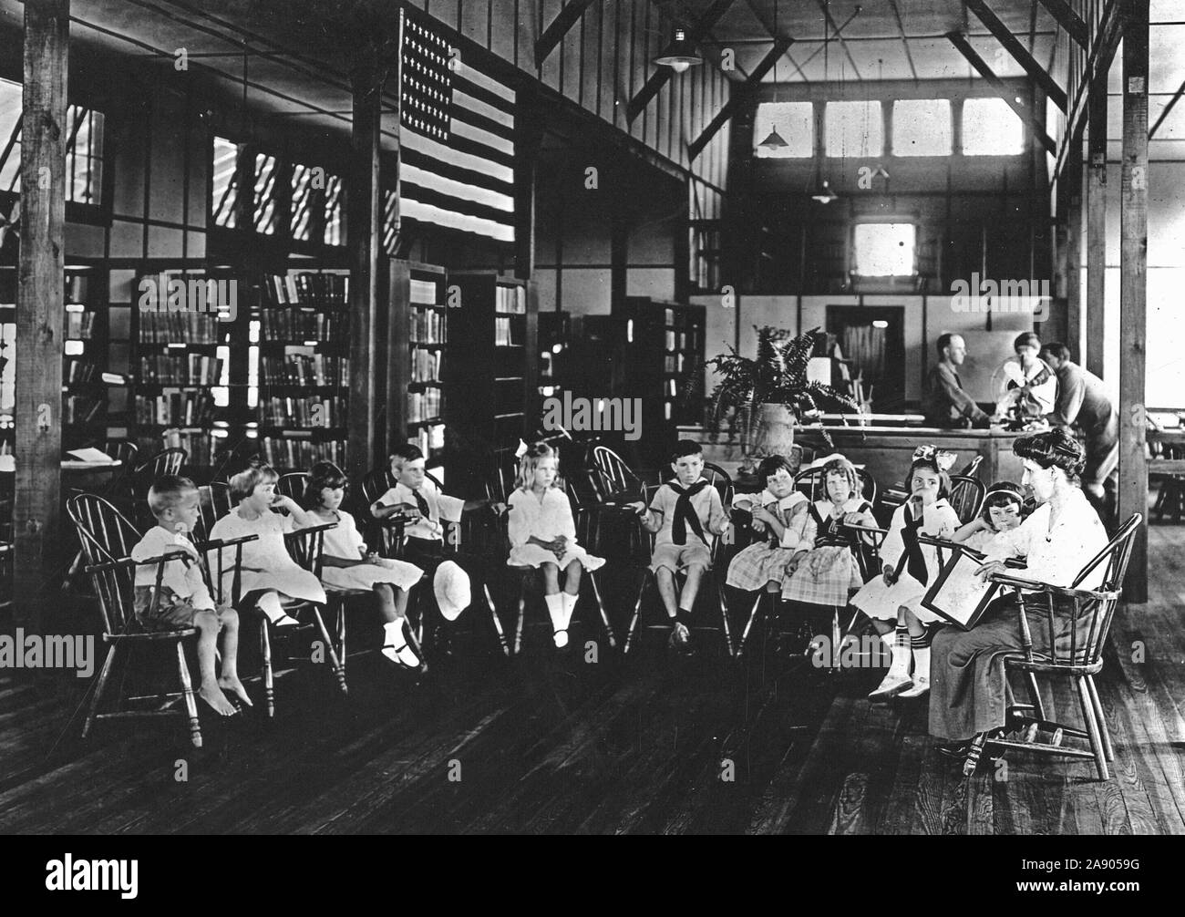 Scene in library, Paris Island, S.C Stock Photo - Alamy