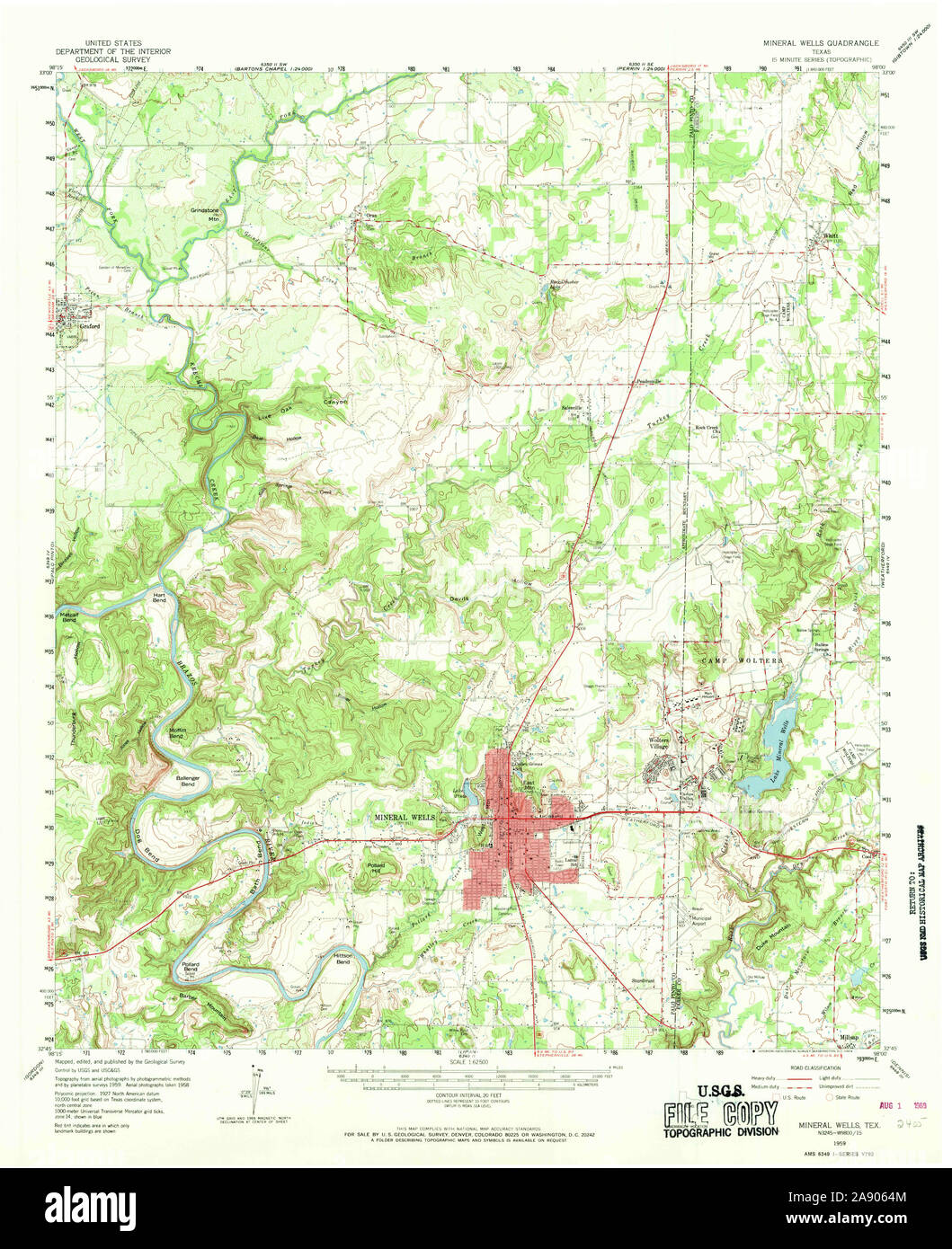 Map of mineral wells texas hi-res stock photography and images - Alamy