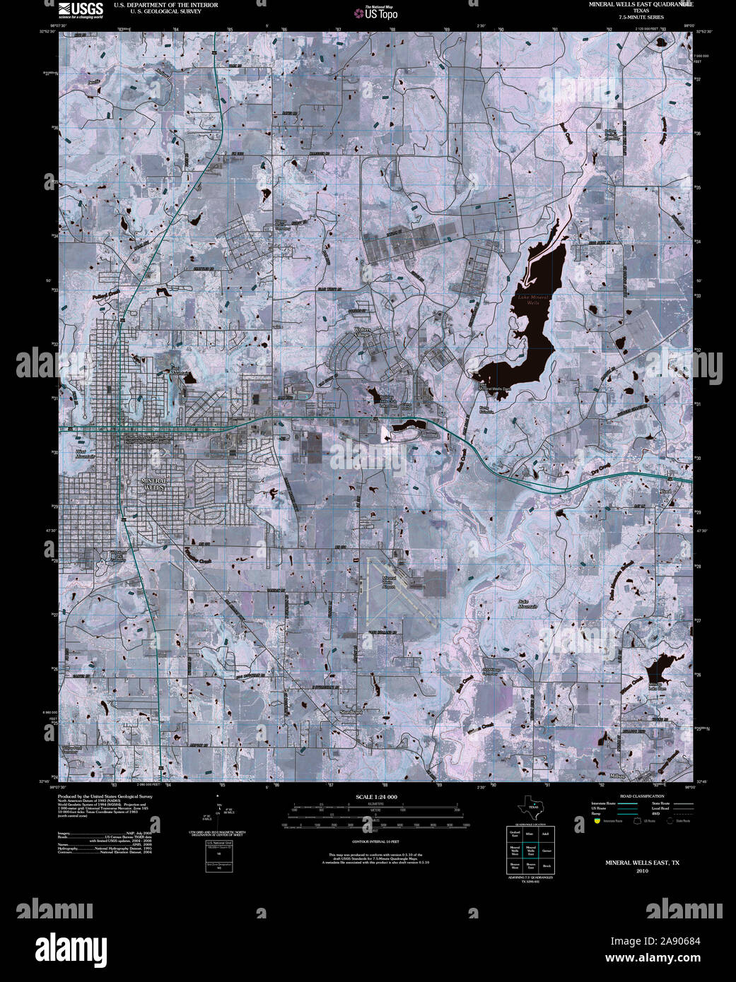 Mineral wells map hi-res stock photography and images - Alamy