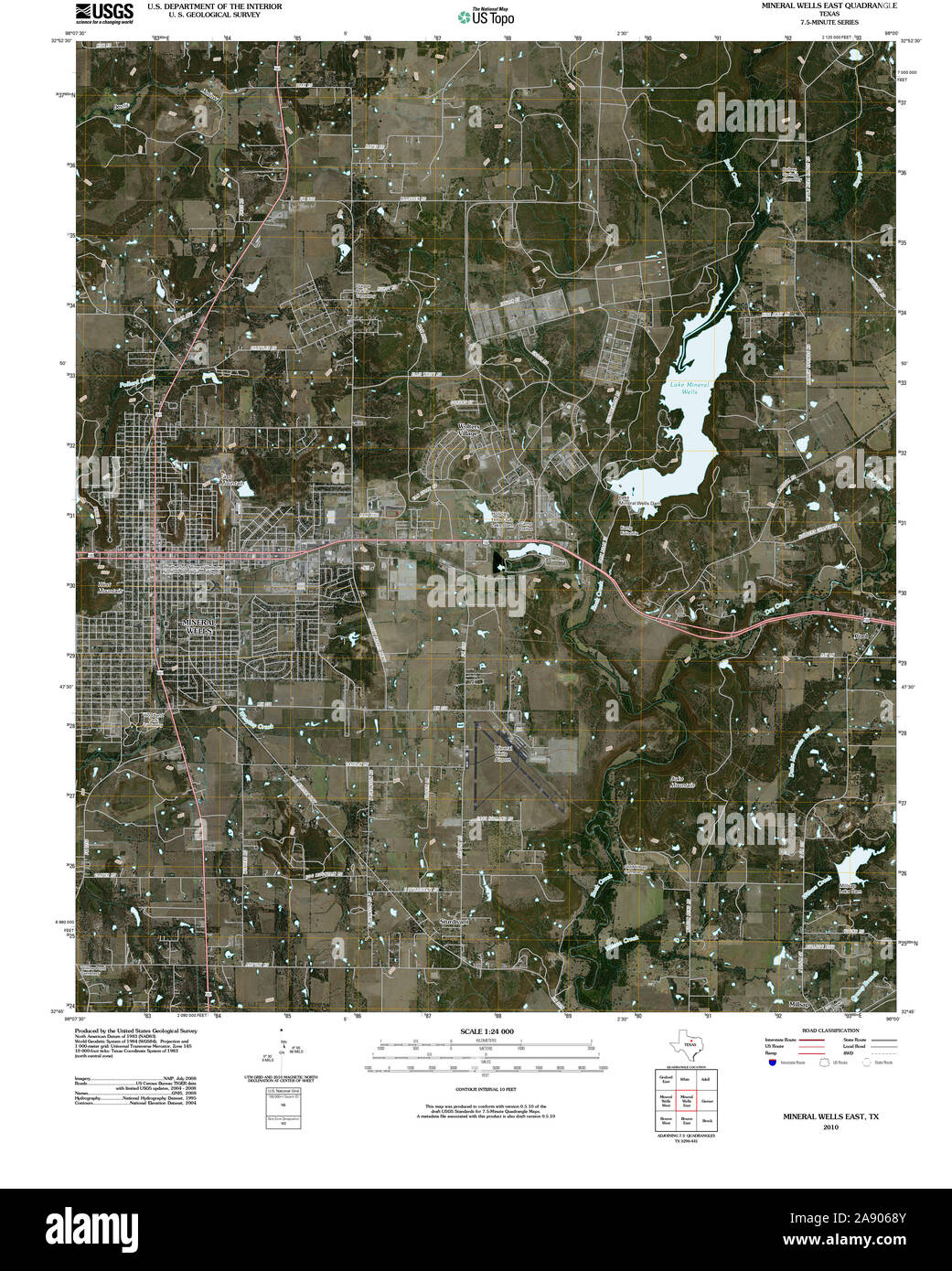Map of mineral wells texas hi-res stock photography and images - Alamy