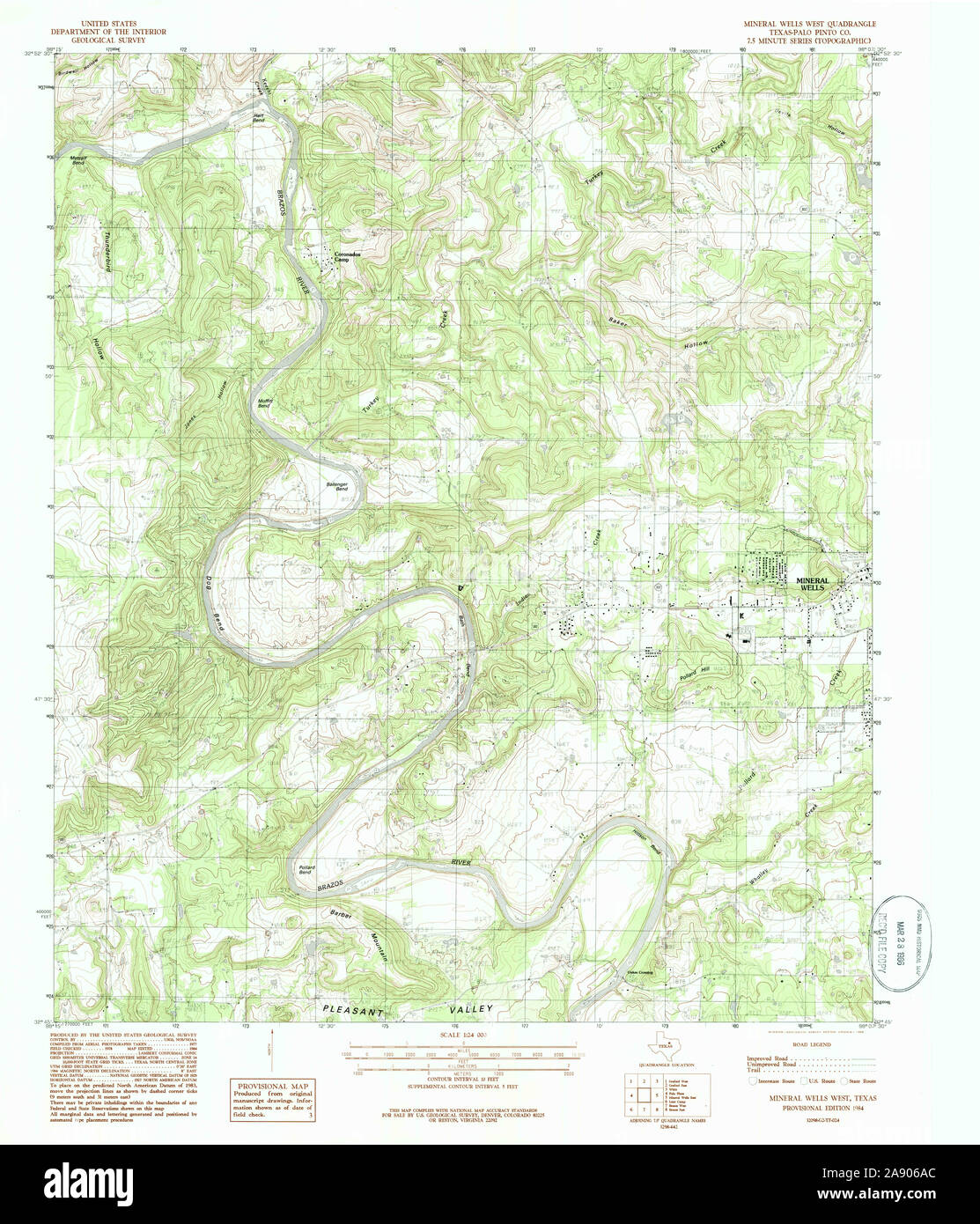 Map of mineral wells texas hi-res stock photography and images - Alamy
