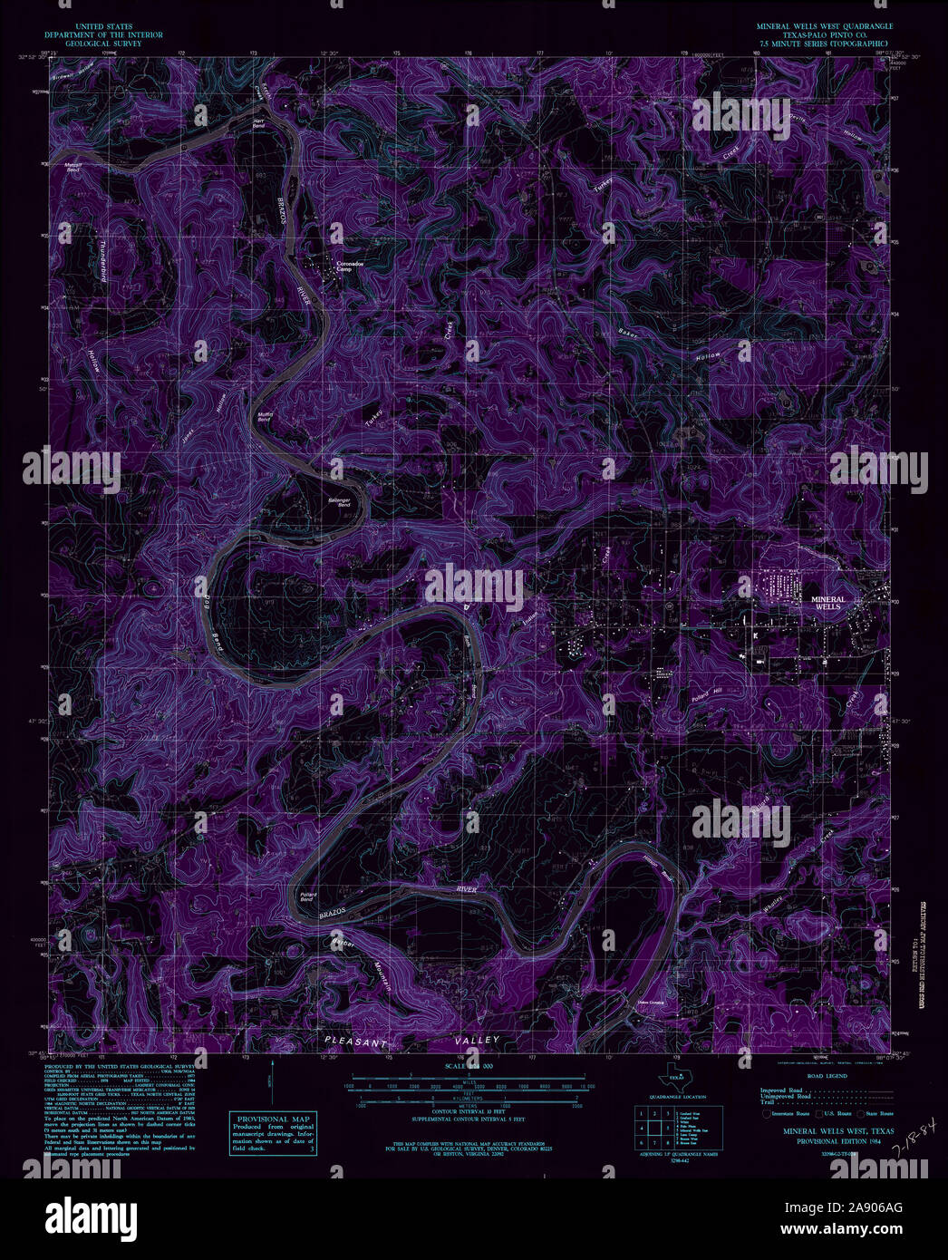 Map of mineral wells texas hi-res stock photography and images - Alamy