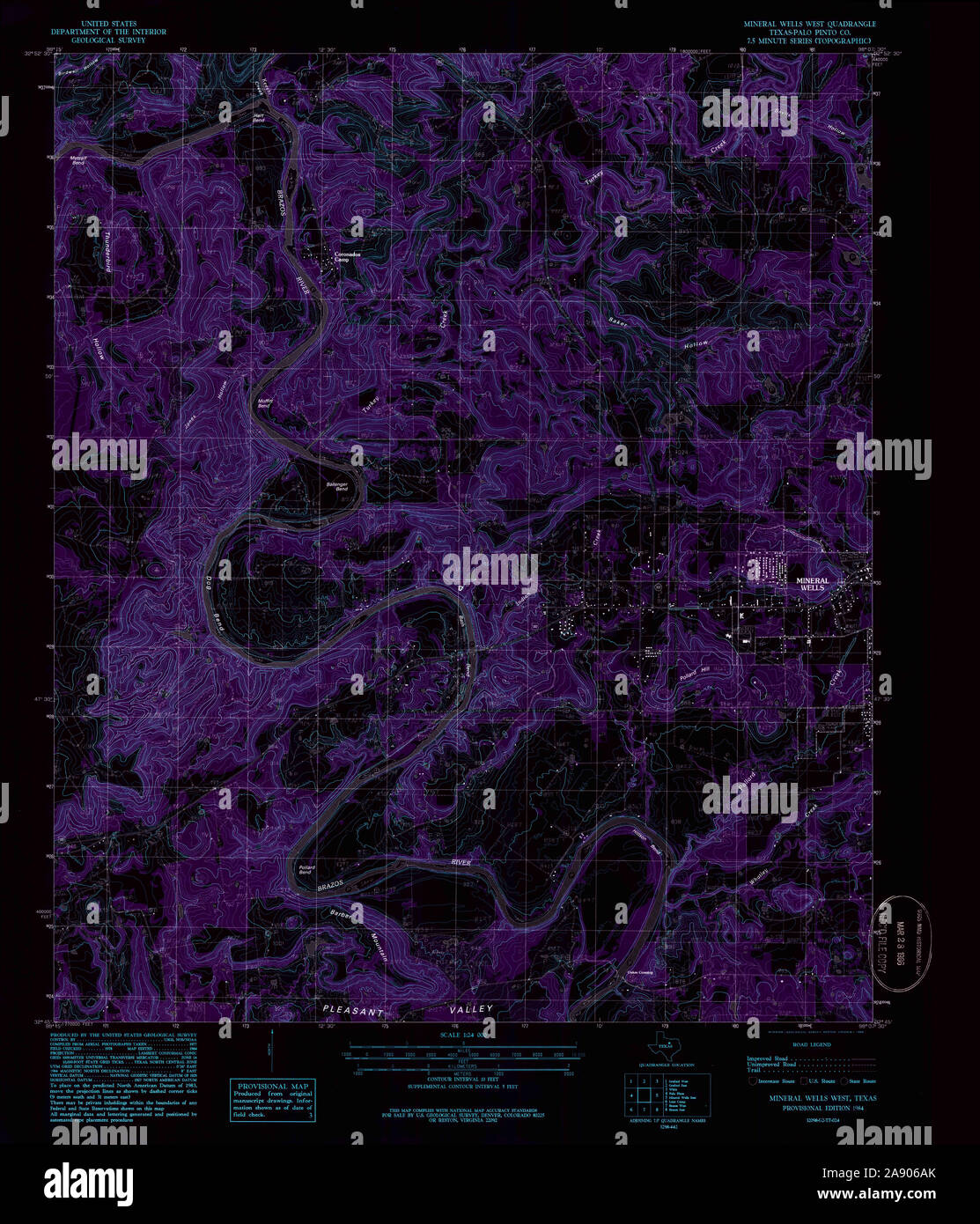 Map of mineral wells texas hi-res stock photography and images - Alamy