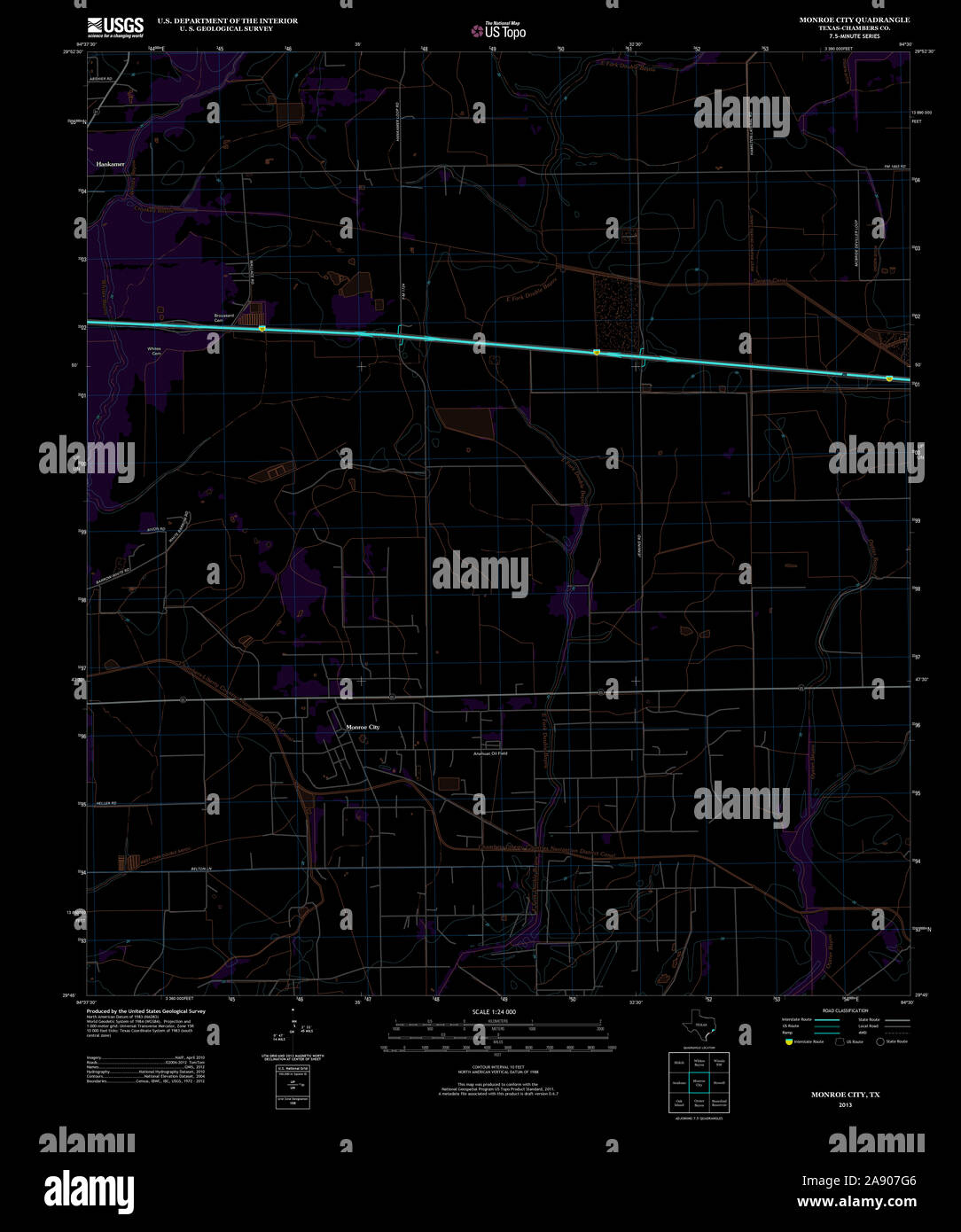 Monroe city map hi-res stock photography and images - Alamy