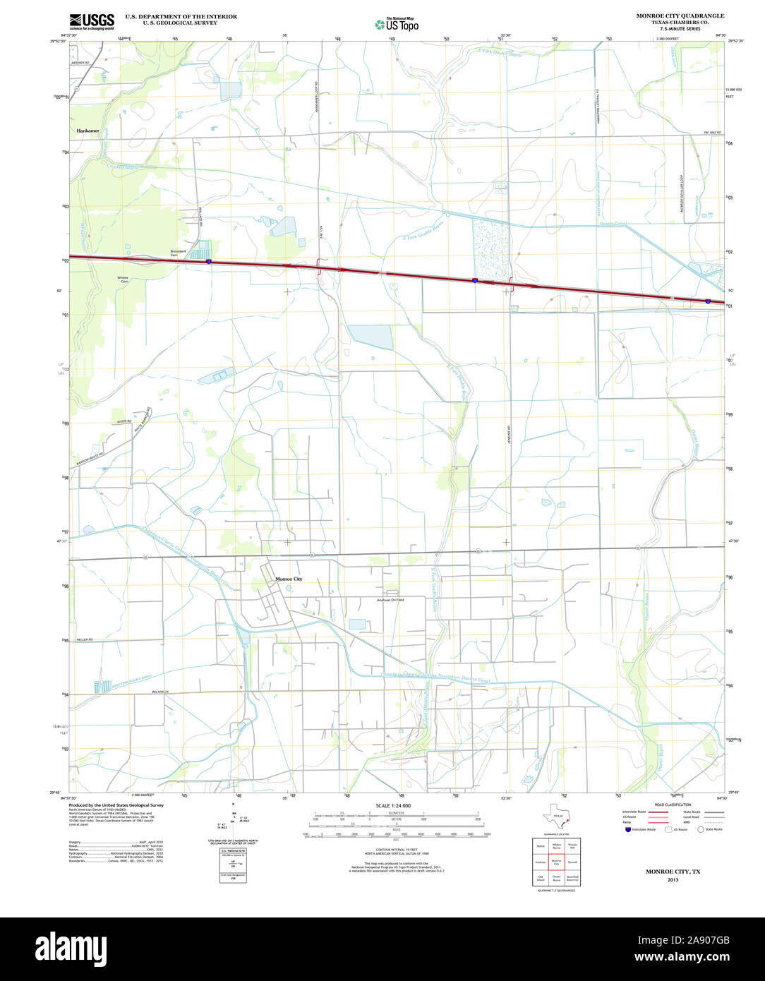 Map of monroe city hi-res stock photography and images - Alamy