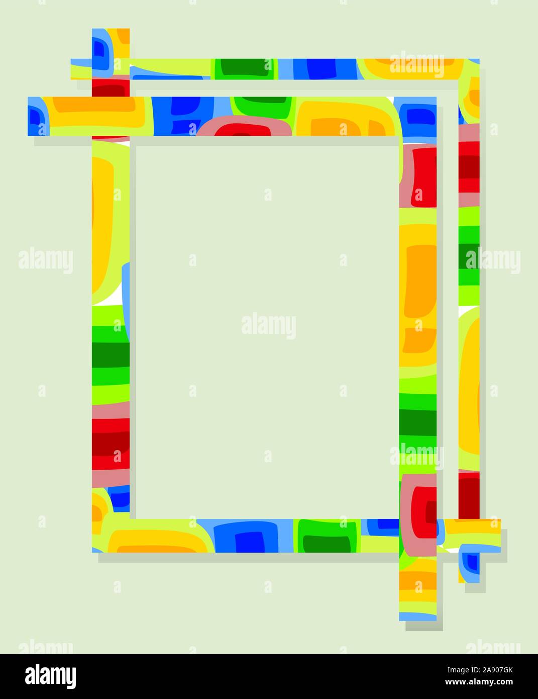 Abstract bright frame on light background. EPS10 vector illustration ...