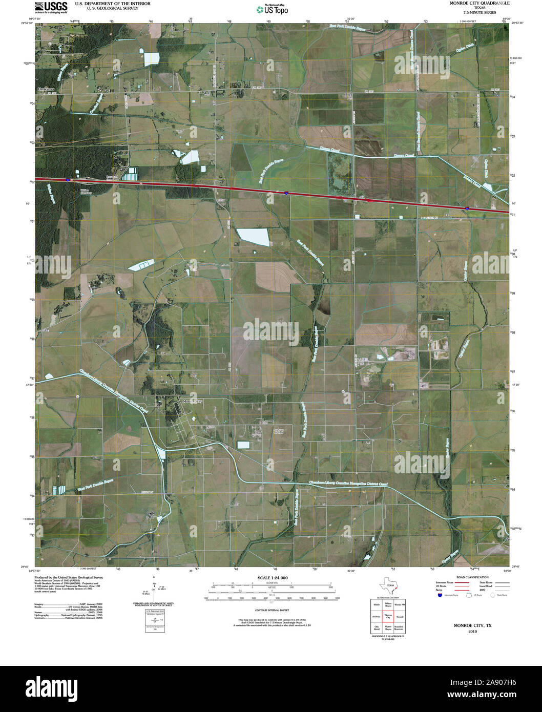 Map of monroe city hi-res stock photography and images - Alamy