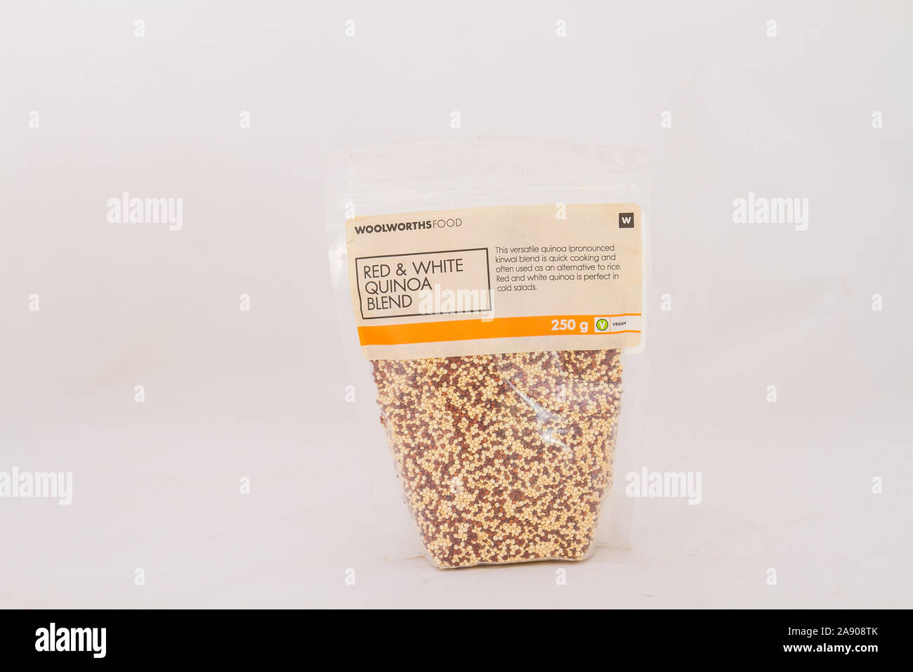 Alberton, South Africa - a packet of Woolworths Food red and white ...
