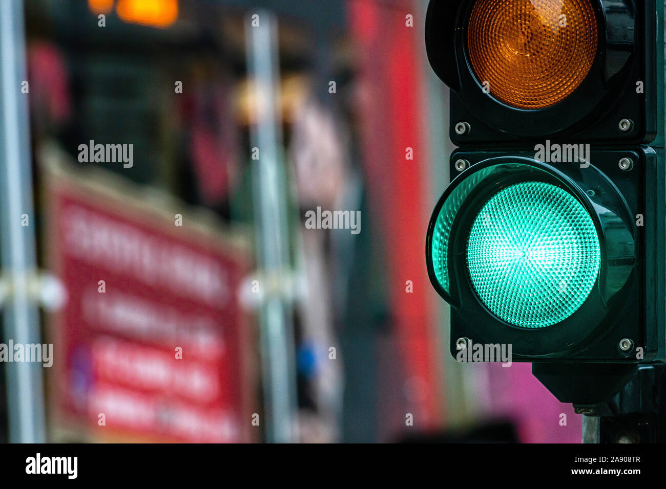 Pedestrian Crossing Red Light High Resolution Stock Photography and ...