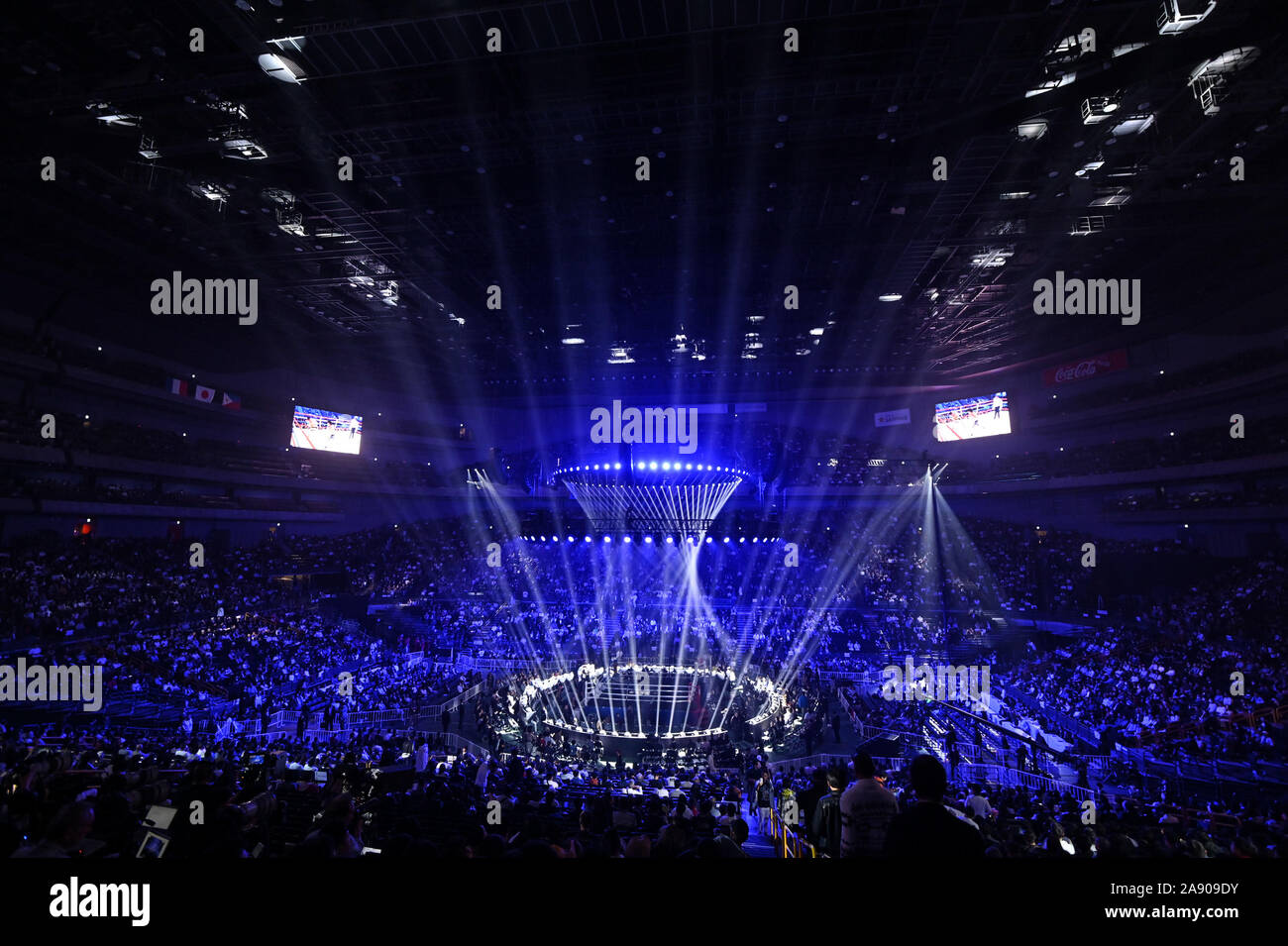 General view of the venue before the World Boxing Super Series ...
