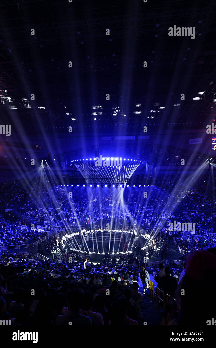 General view of the venue before the World Boxing Super Series ...
