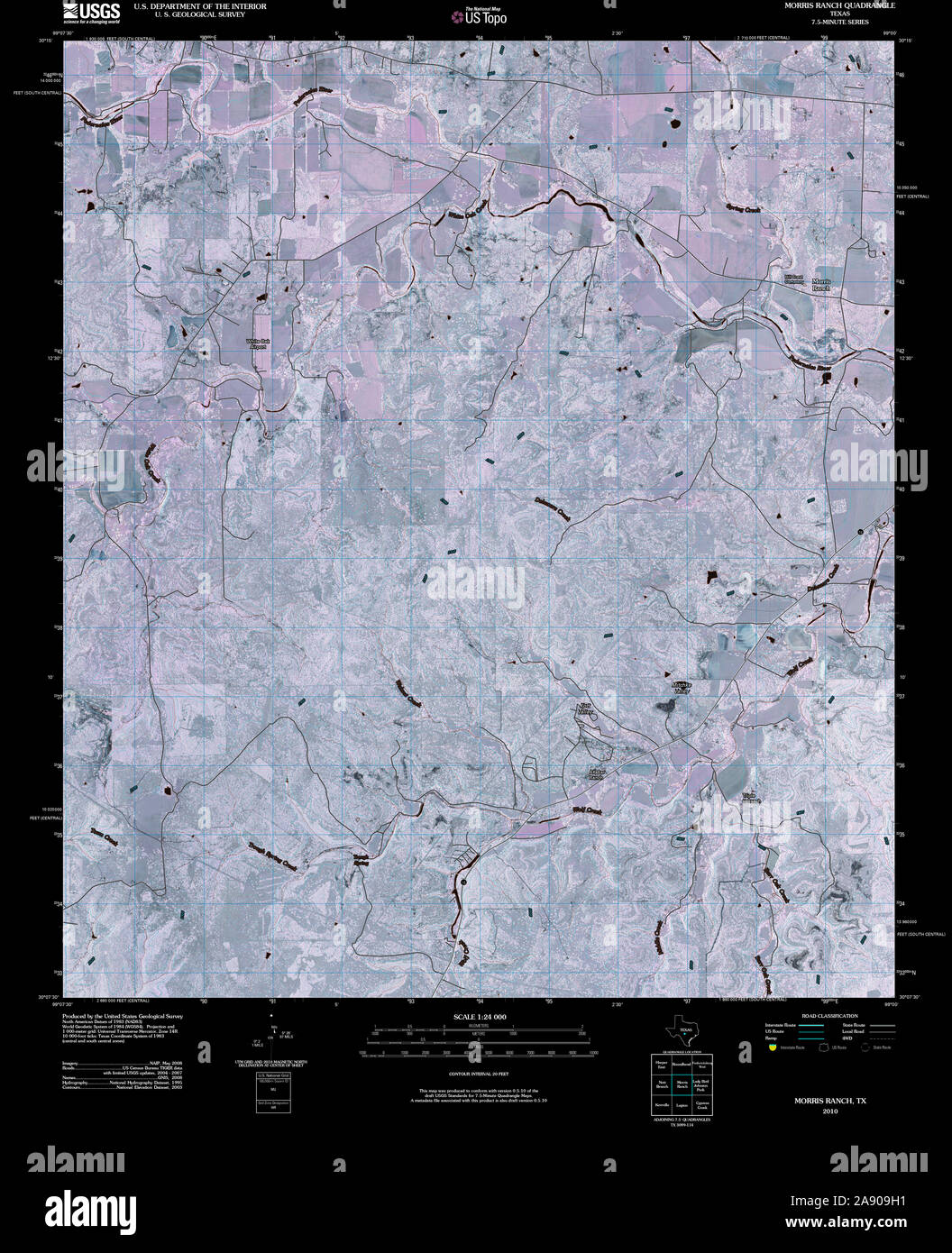 Morris texas map hi-res stock photography and images - Alamy