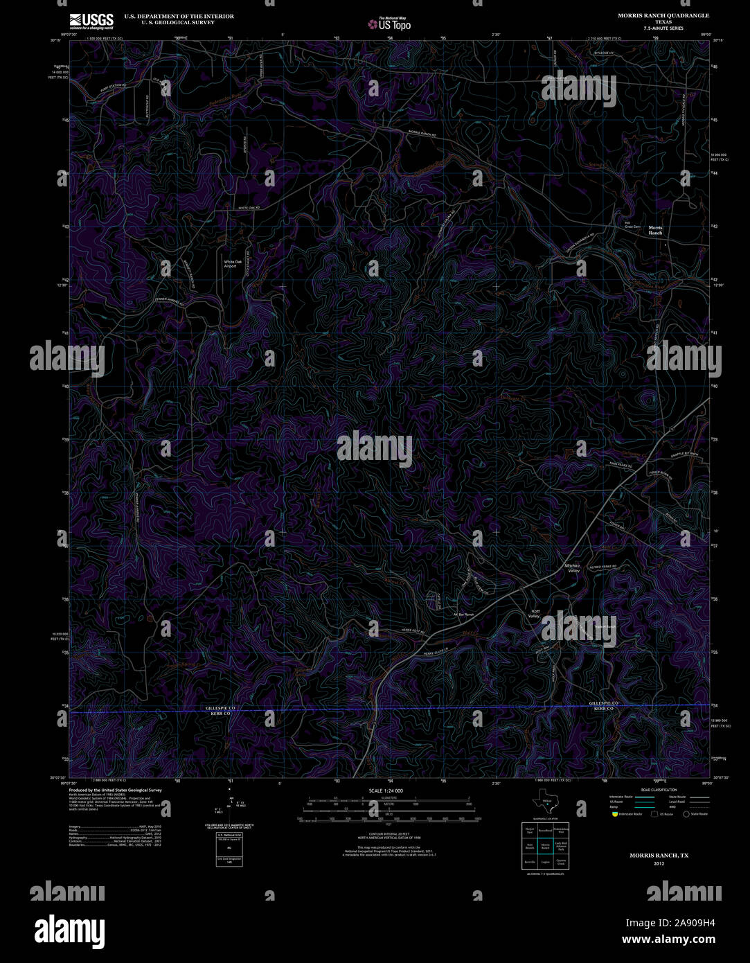 Morris texas map hi-res stock photography and images - Alamy