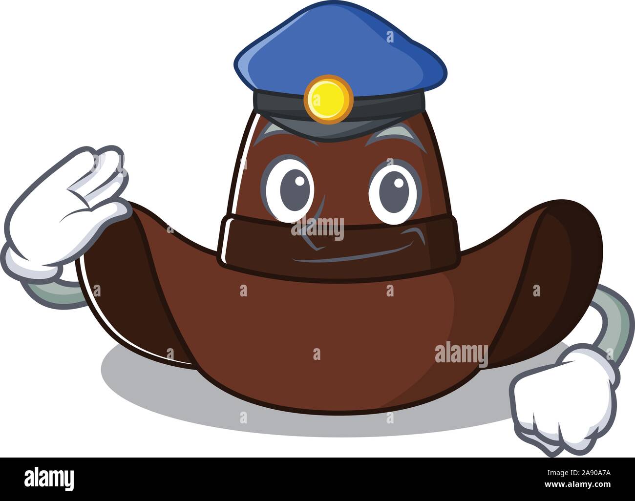 police cowboy hat isolated in the mascot Stock Vector Image & Art - Alamy