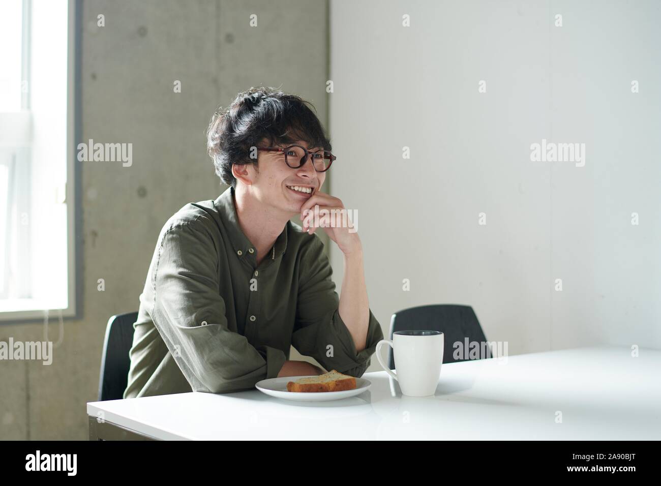 Young Japanese man portrait Stock Photo - Alamy
