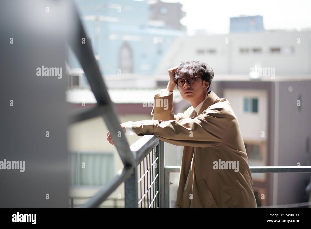 Young Japanese man portrait Stock Photo - Alamy