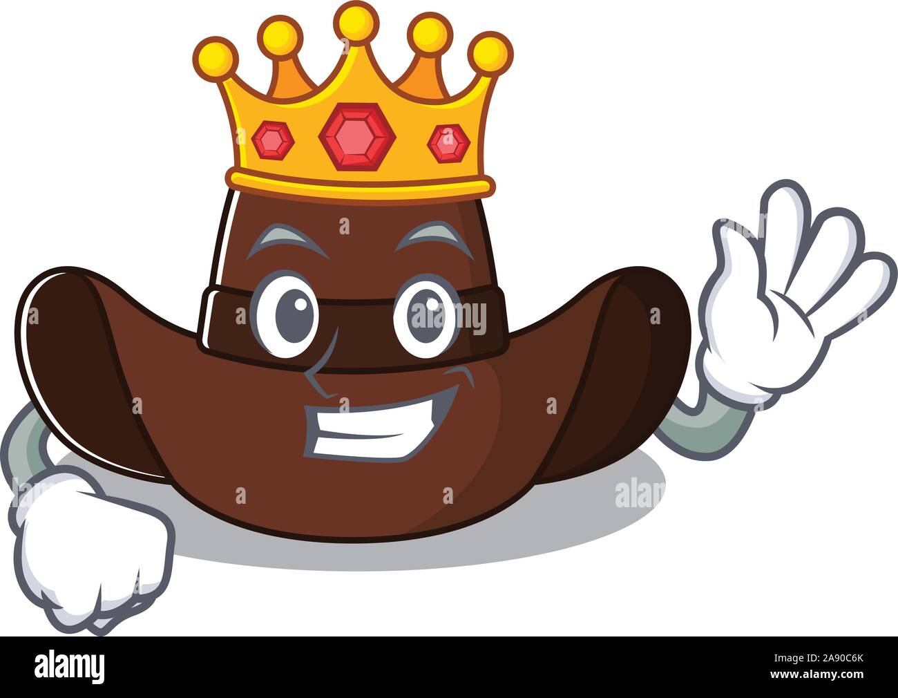 cowboy hat king with the cartoon character Stock Vector Image & Art - Alamy