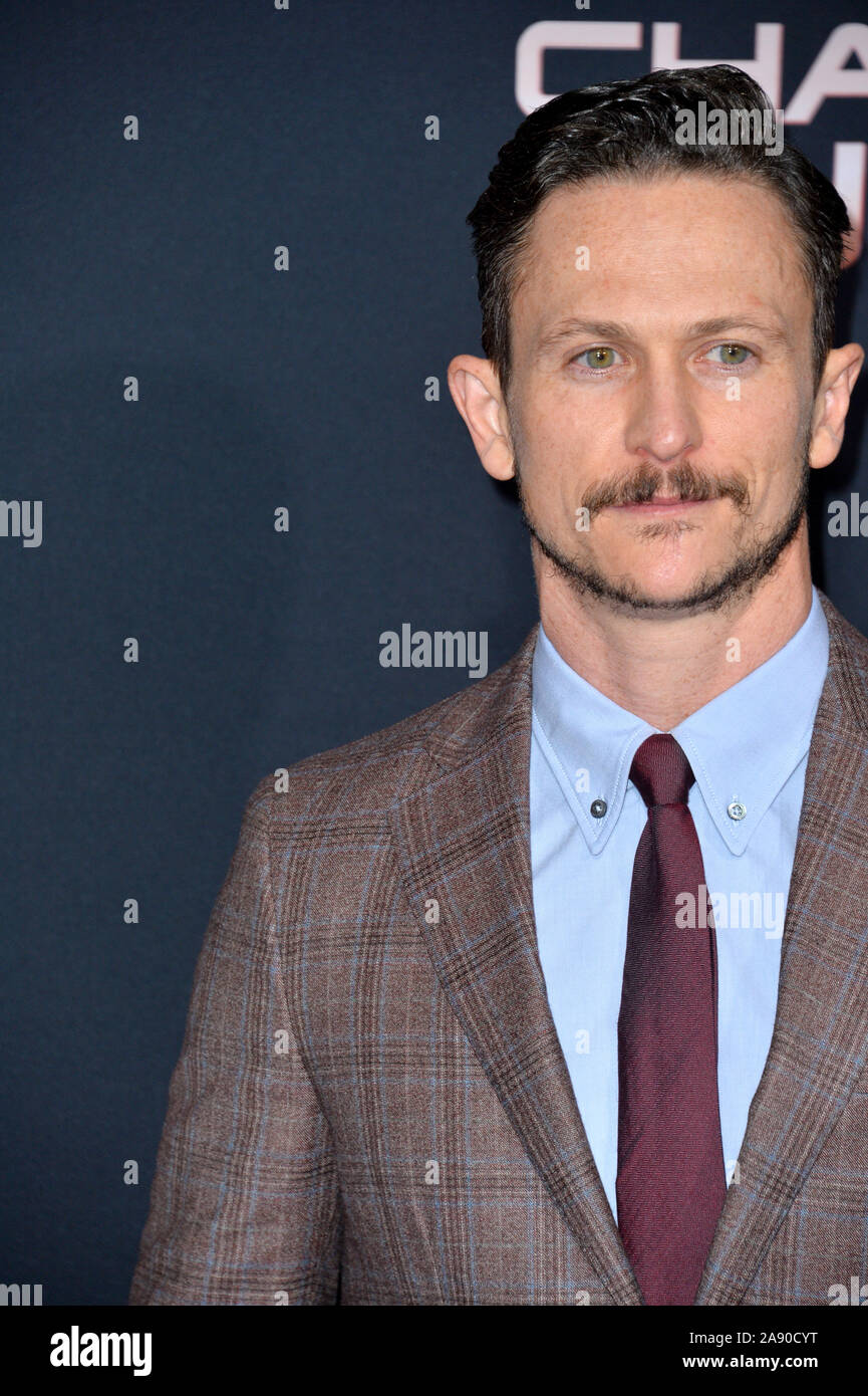 Los Angeles, USA. 11th Nov, 2019. Jonathan Tucker at the world premiere ...
