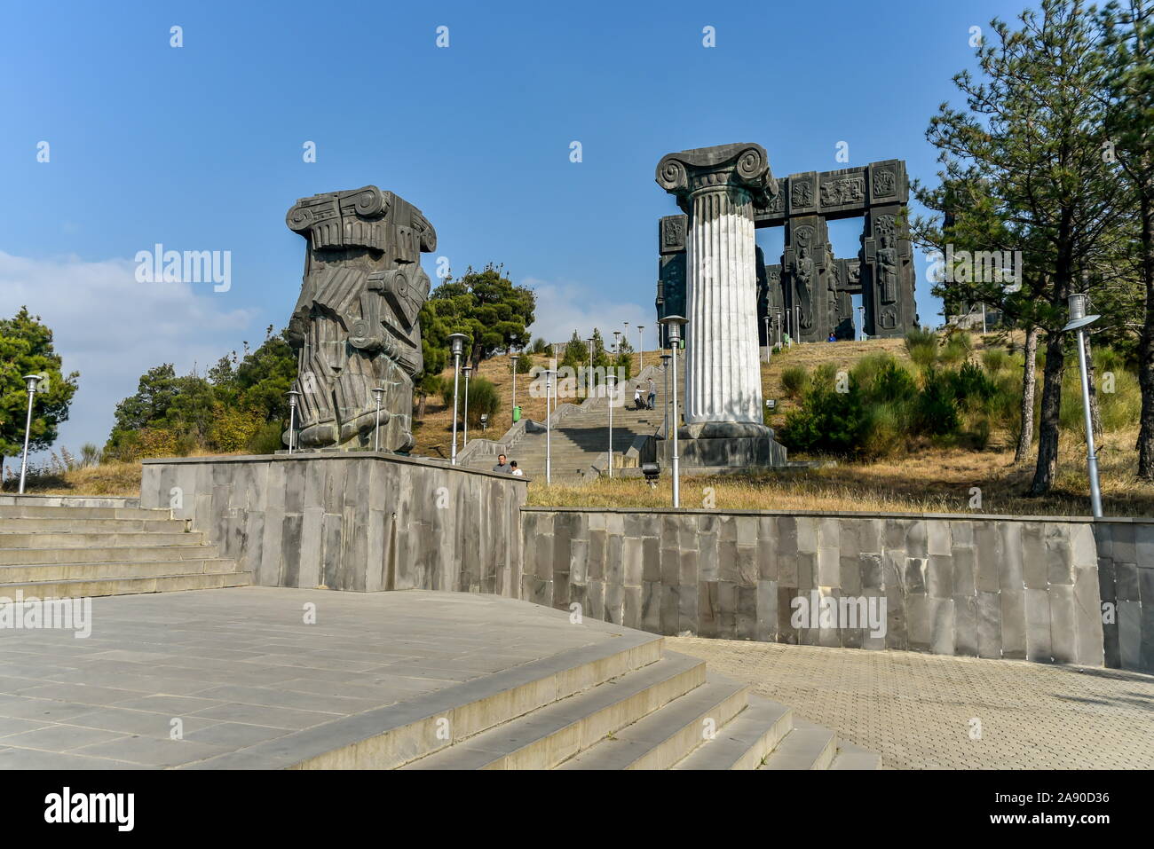 The History of Georgia Monument, located near Tbilisi Sea, was created ...
